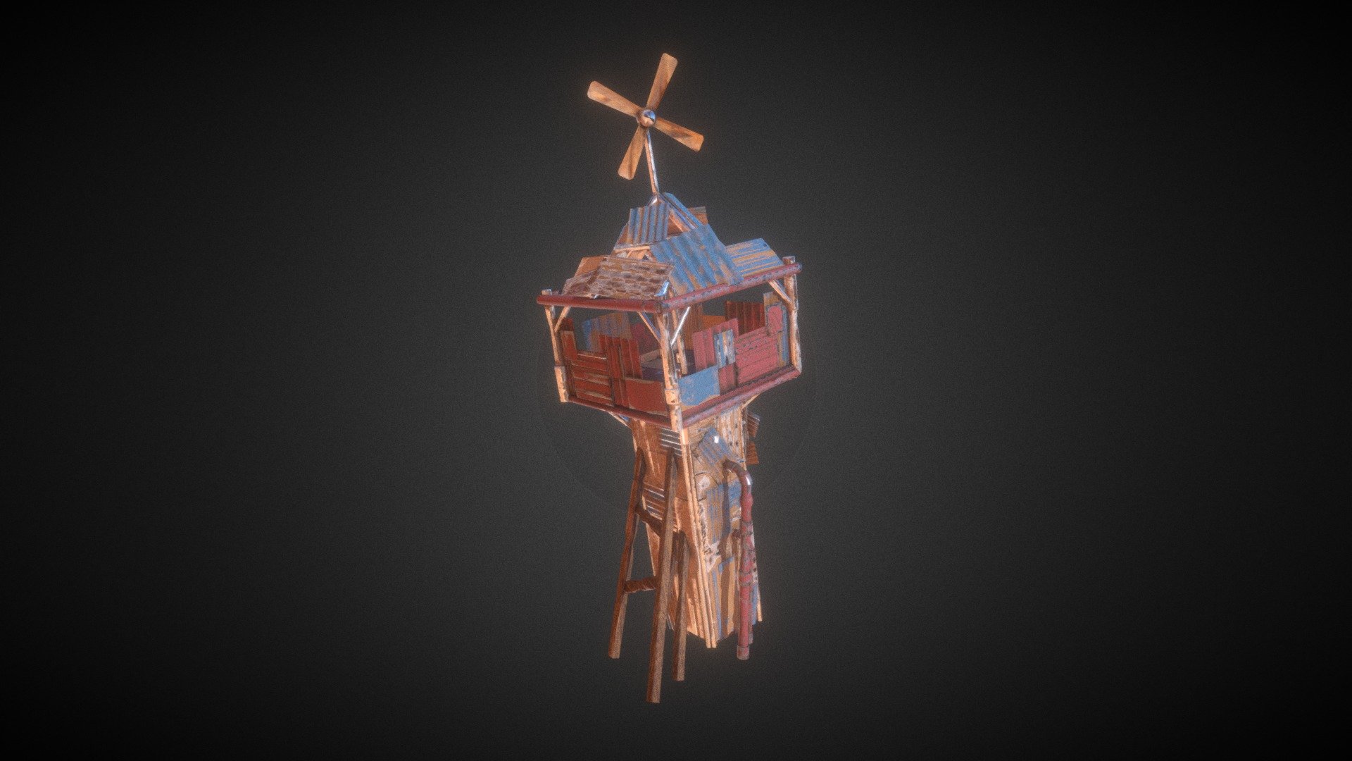 Junk Tower - Download Free 3D model by AbsoluteMadLadd [bc8fa17 ...