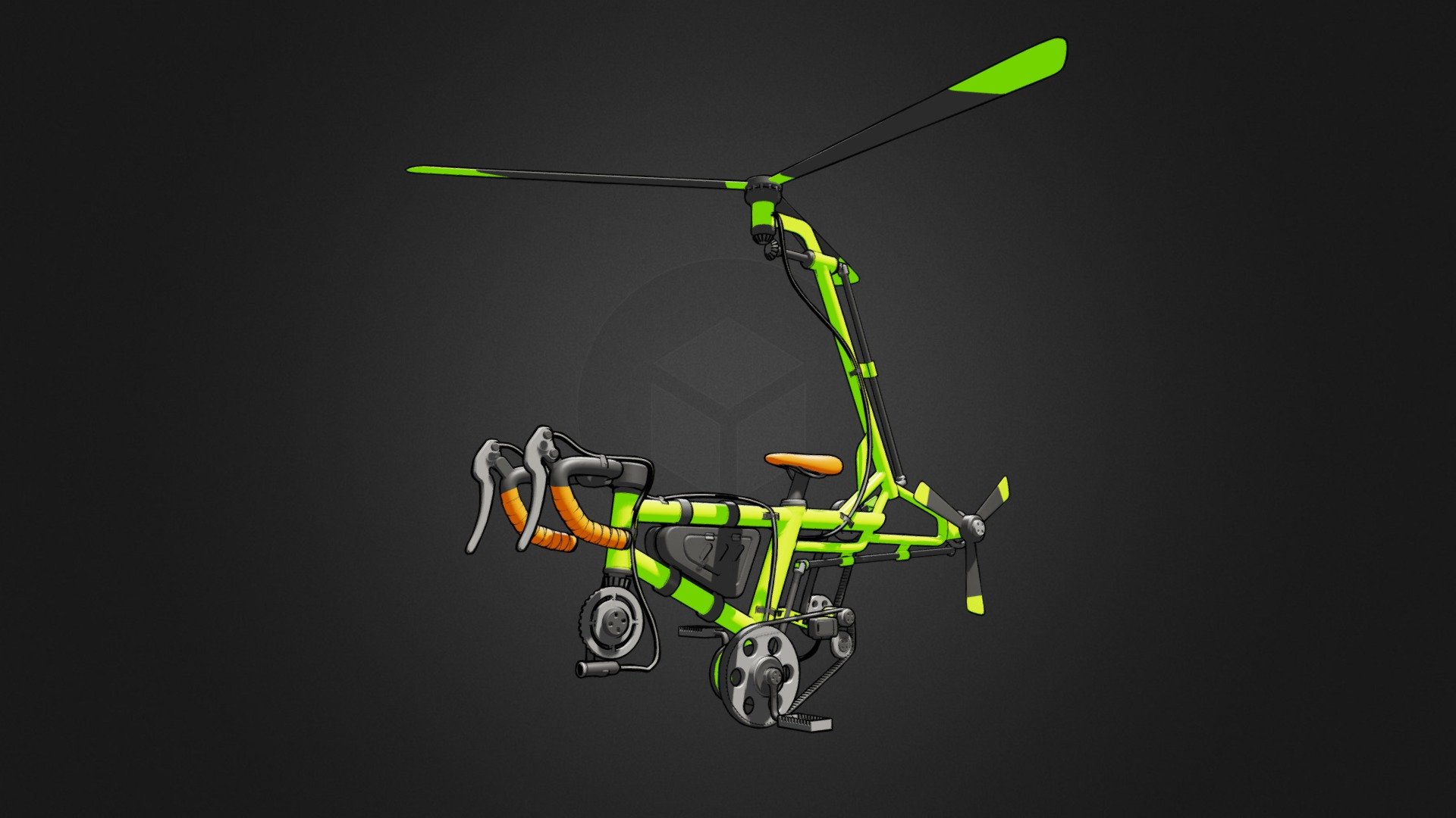 Helicopter Cycle - Download Free 3D model by vslite [bc91385] - Sketchfab