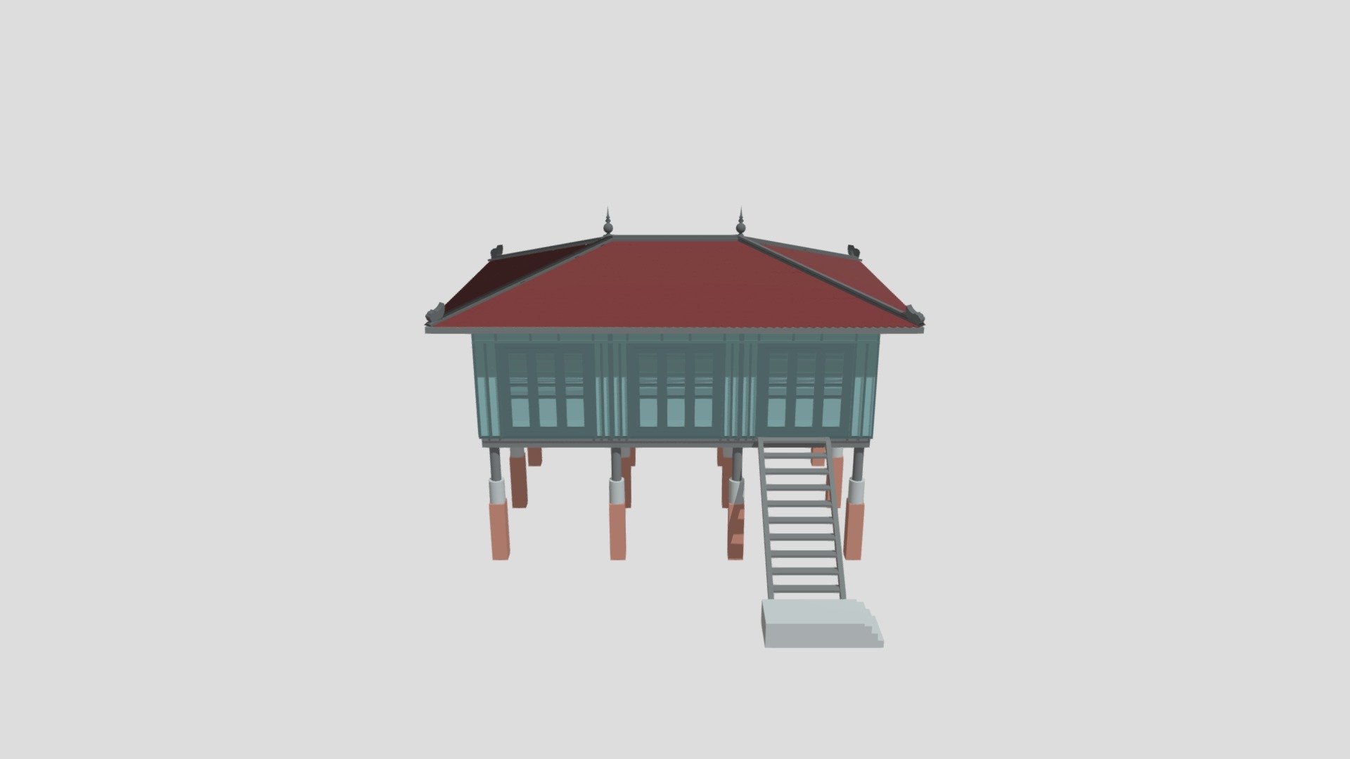 Khmer House Style (10) - 3D model by Pha Nith (@afenjafilm) [bc91406 ...