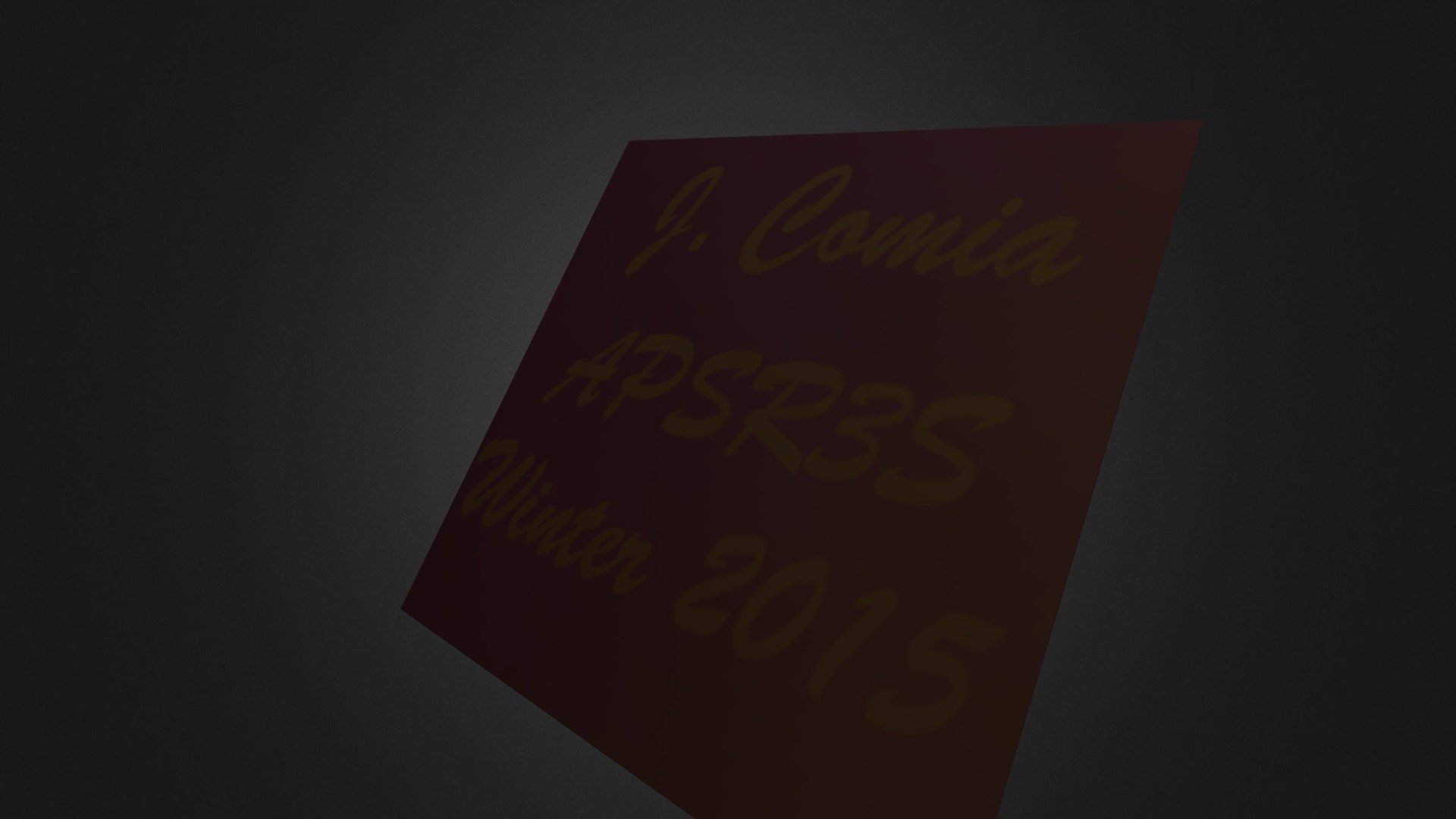[Activity:3] Name Plate Assignment - 3D model by jcomia [bc924aa ...