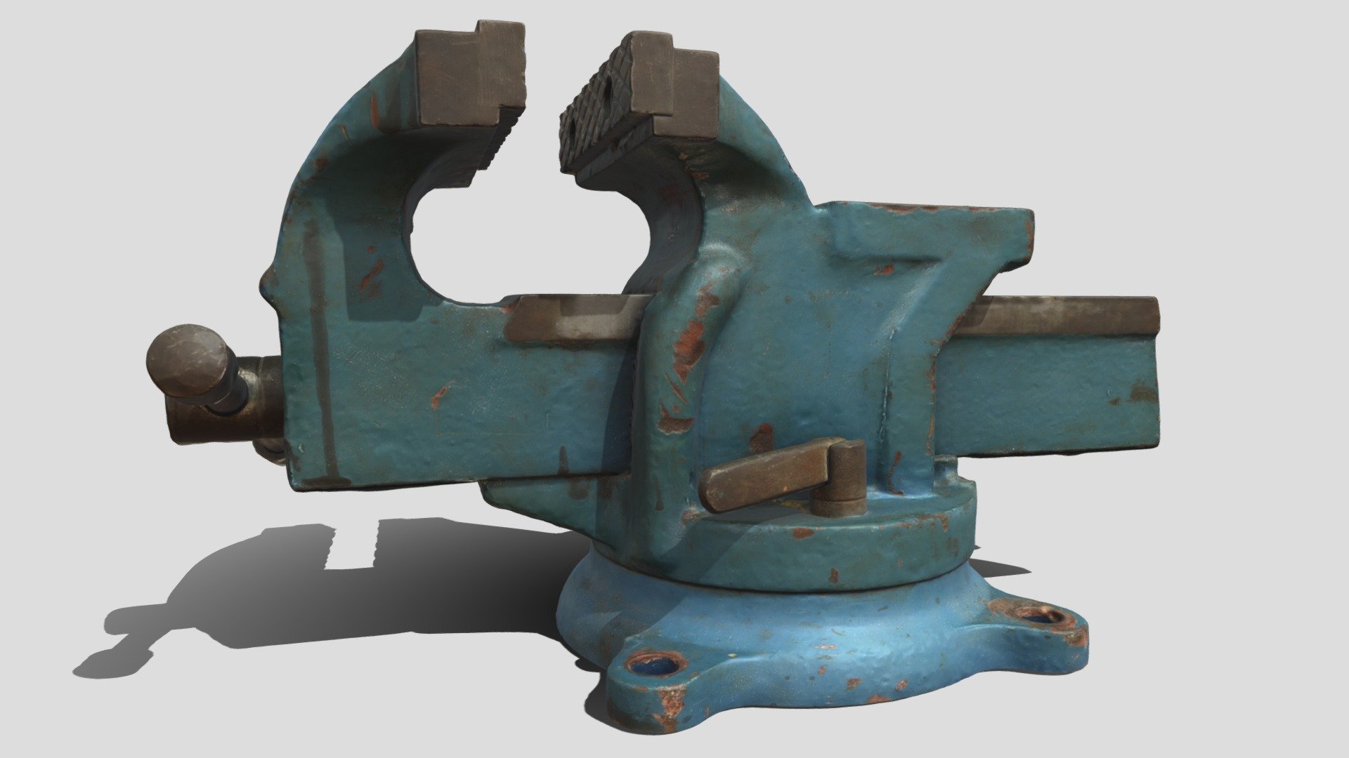 Old Bench Screw / Vice, Home and Garage Deco - Buy Royalty Free 3D ...