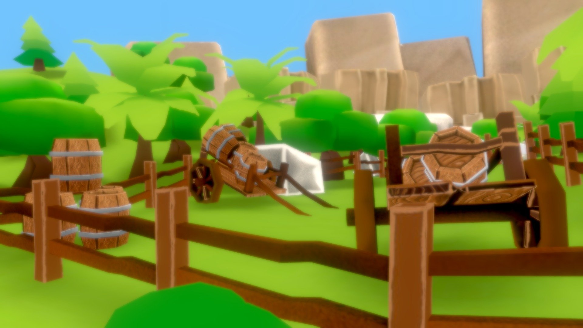 Handpaint Cartoon map - 3D model by Davi Arruda (@daviArruda) [bc93e4e ...