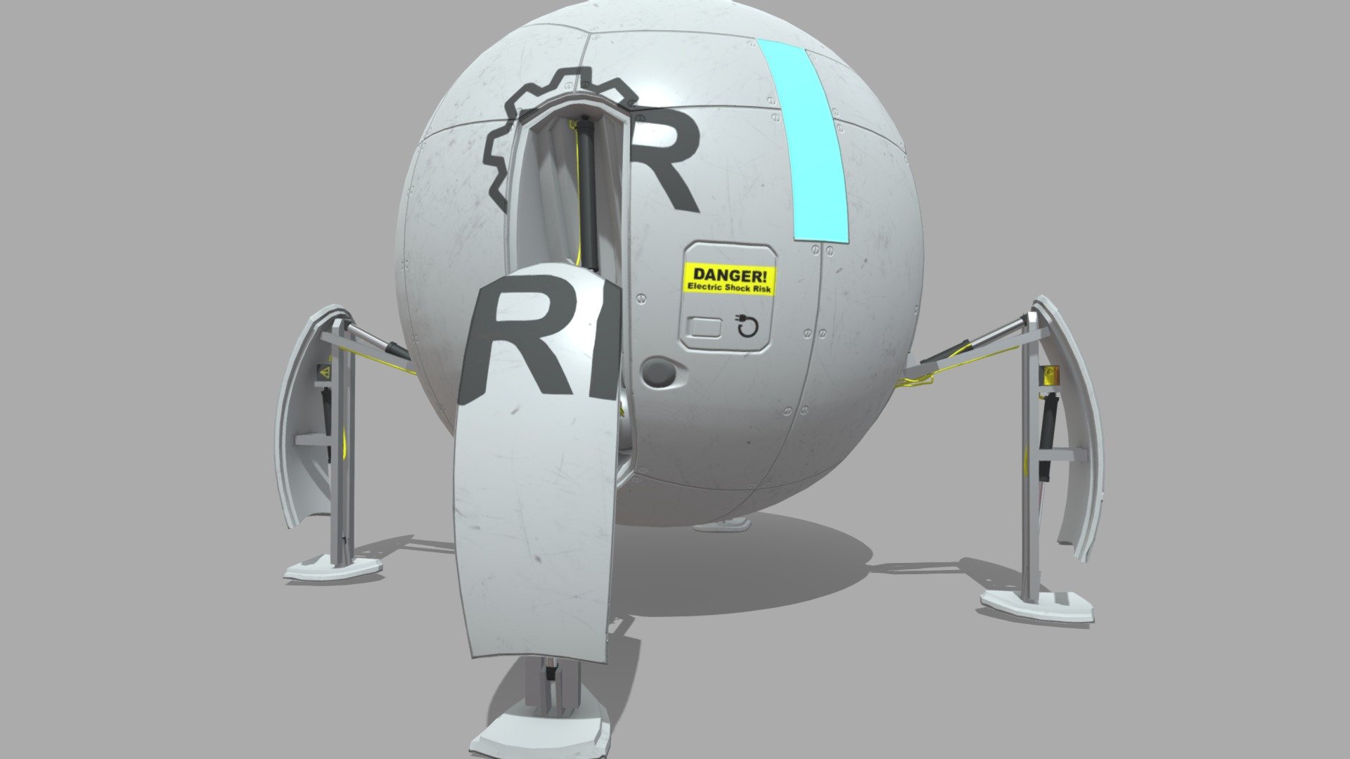 Ball-Robot - 3D model by Danreit [bc95320] - Sketchfab