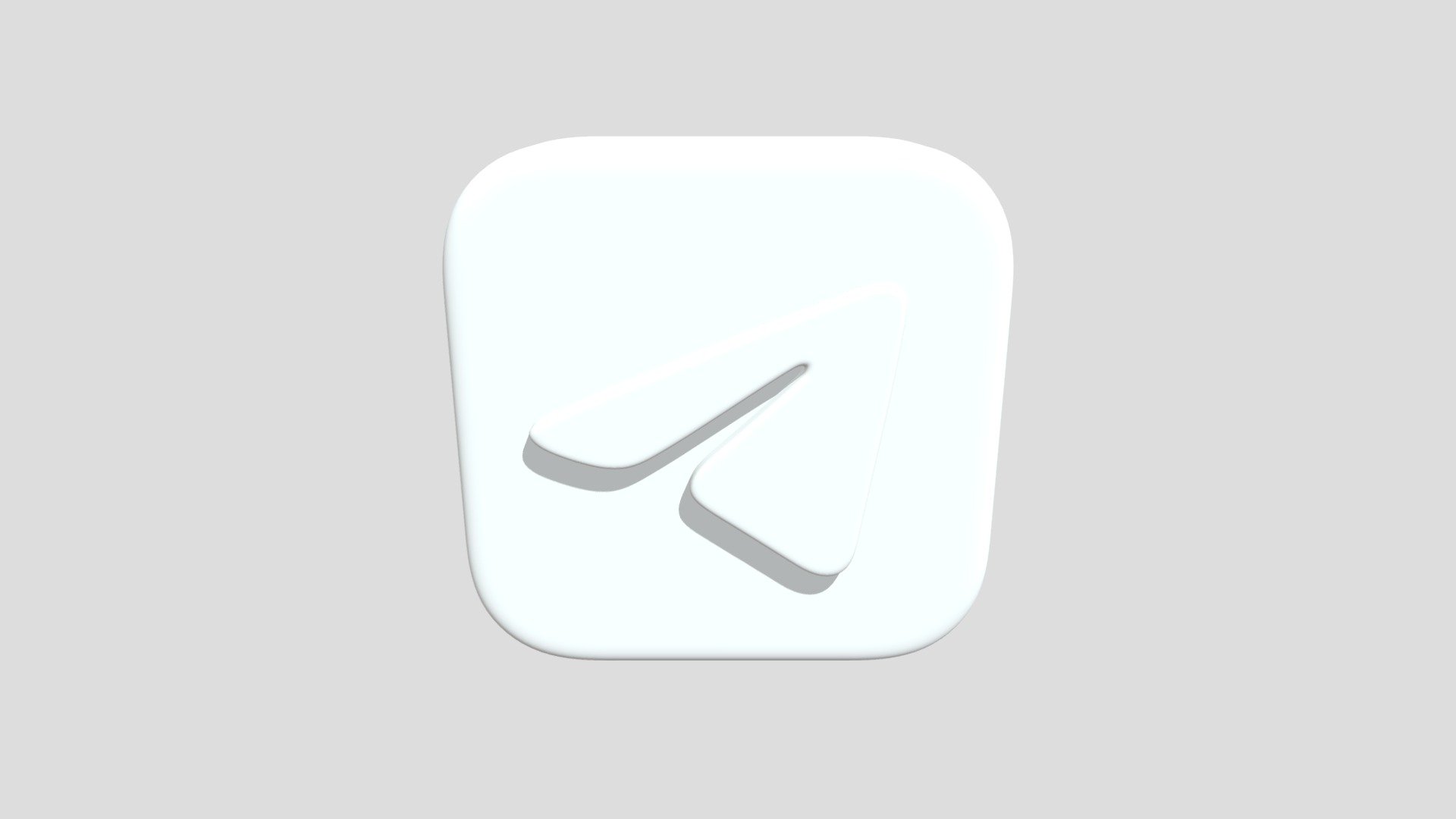 Telegram-icon - 3D model by ImCrazyPotatoes [bc999f8] - Sketchfab
