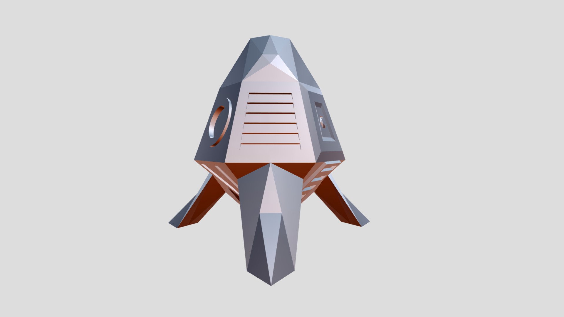 Simple Low Poly Lunar Lander - Download Free 3D model by Trockk ...