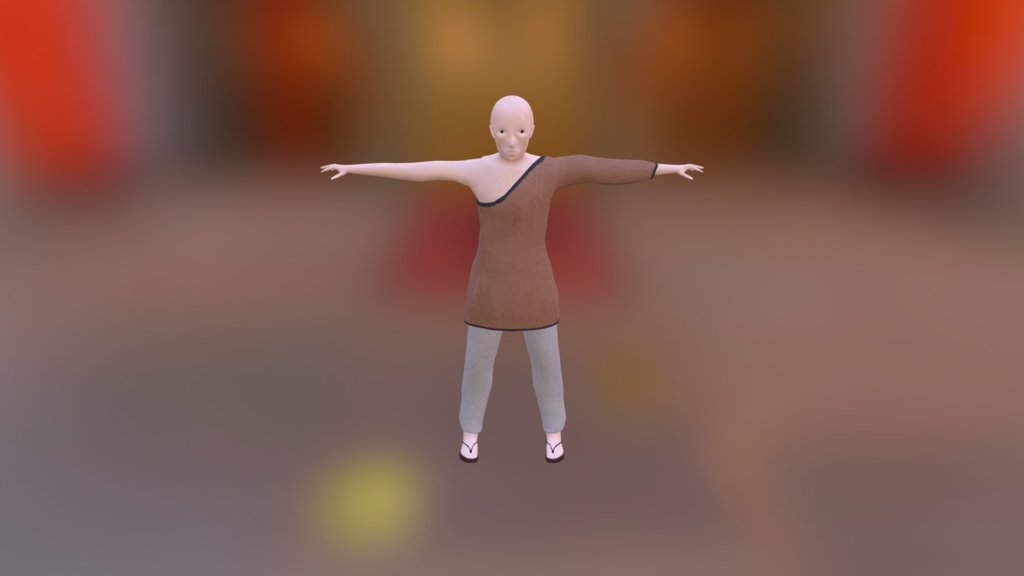 Monk v3 - 3D model by Team Dazed (@teamdazed) [bc9b44c] - Sketchfab