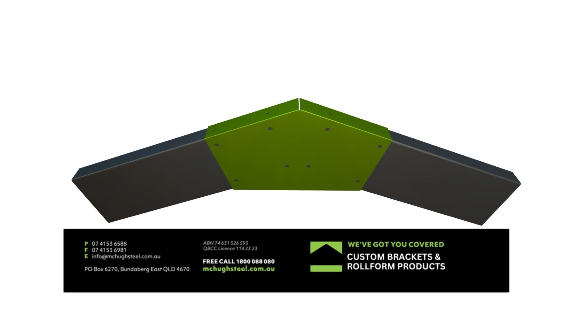 DWG083 C300 X 20 DEG APEX BRACKET - 3D model by mchughsteel [bc9f2a5 ...