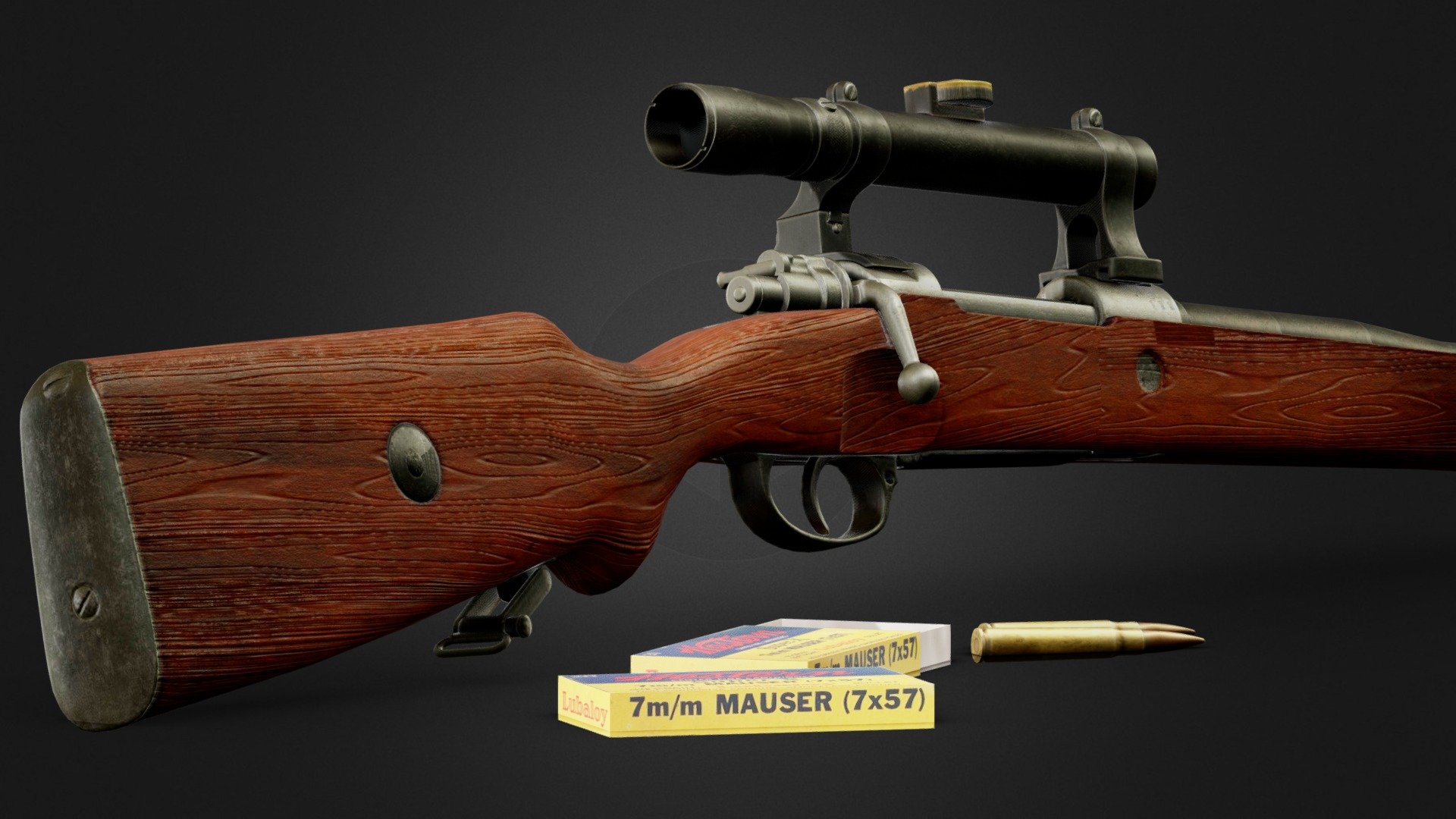 Mauser 98 Sporting - Download Free 3D model by Yakpower (@Alexios ...