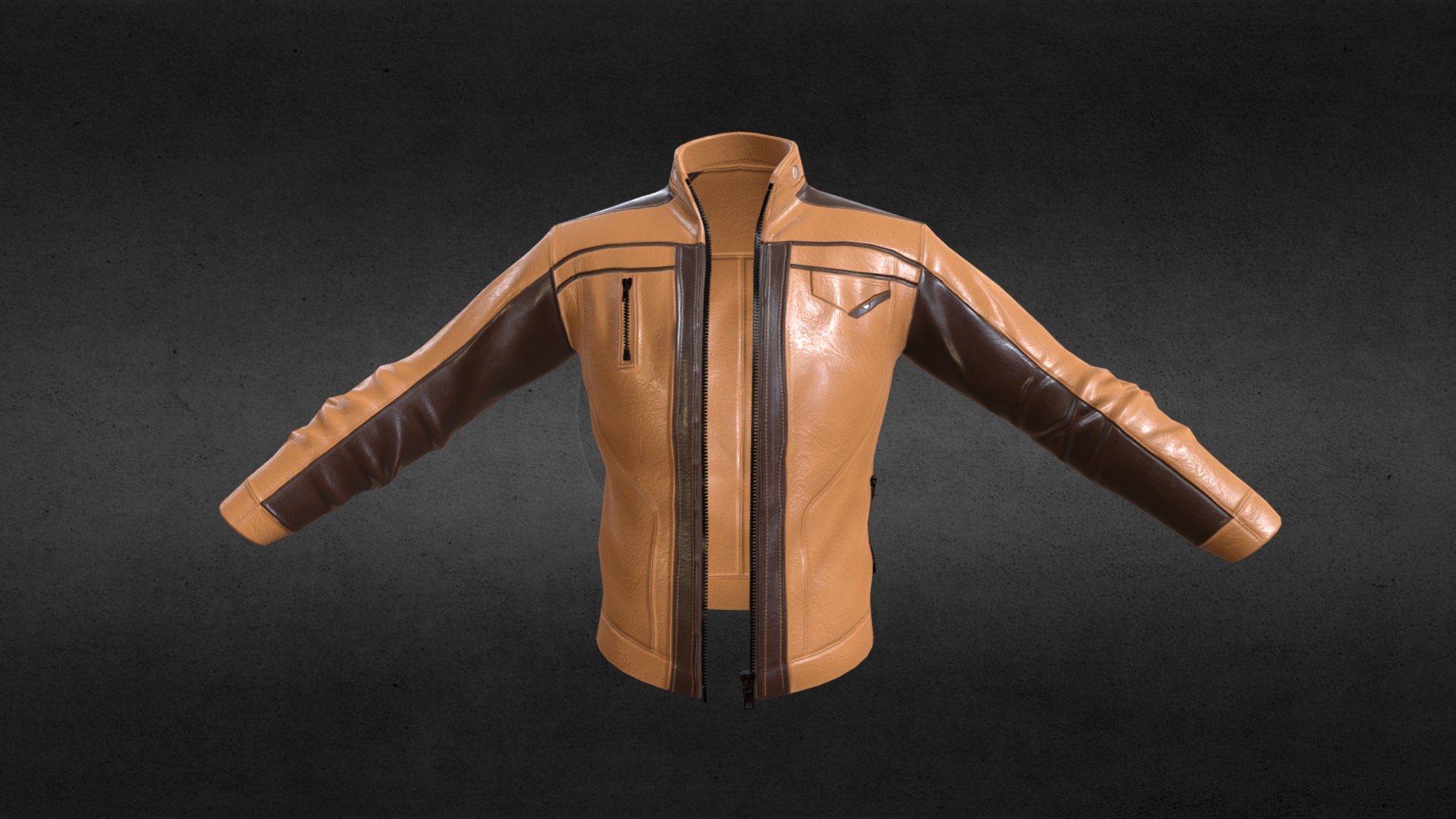 Leather Jacket - 3D model by Kevin Lopez Cuevas (@kllopezcuevas ...