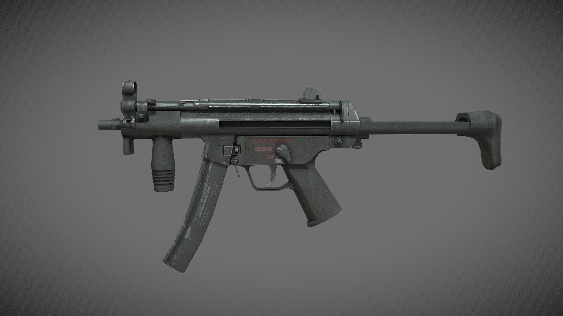 MP5 Sub Machine Gun - Download Free 3D model by Team-Panda [bca5a8f ...