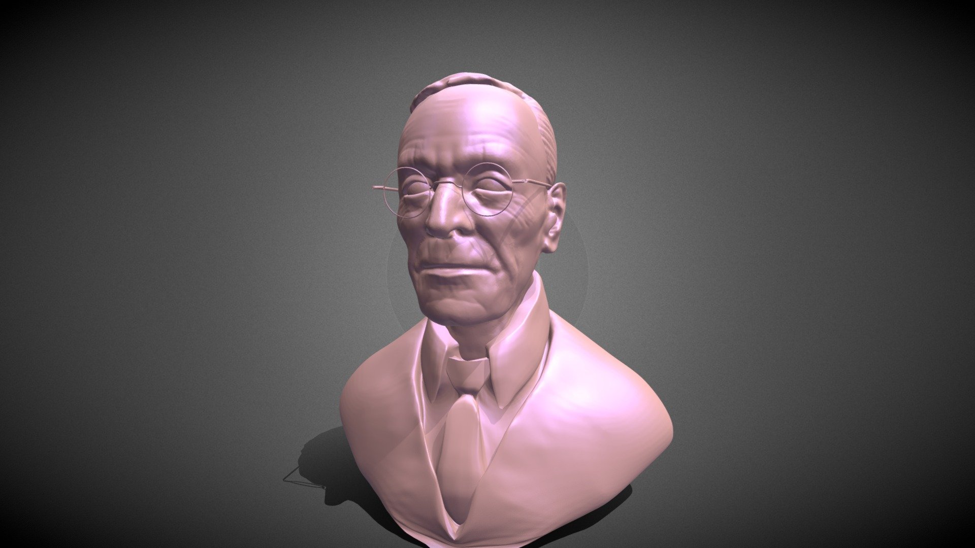 Hermann Hesse speed sculpt - 3D model by ianhez [bca74b5] - Sketchfab