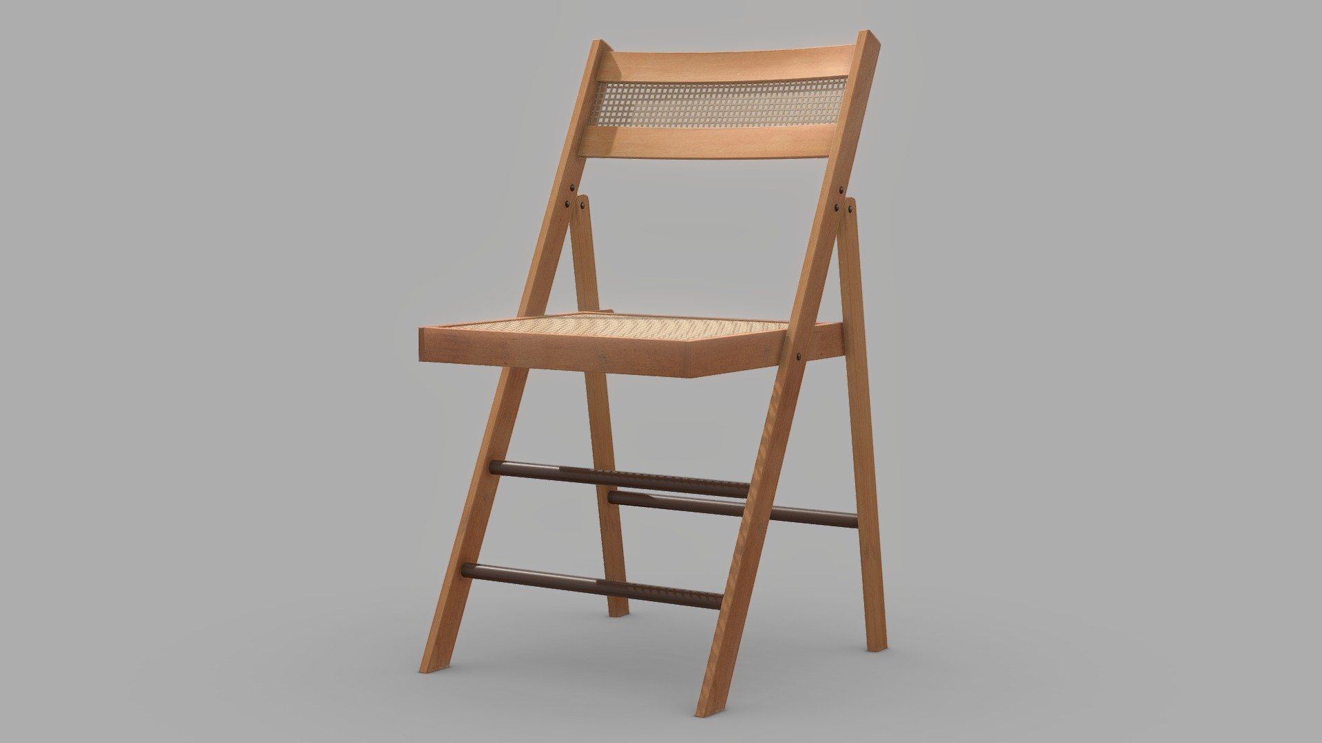 Wooden Folding Chair - Buy Royalty Free 3D model by 3Dee (@mellydeeis ...