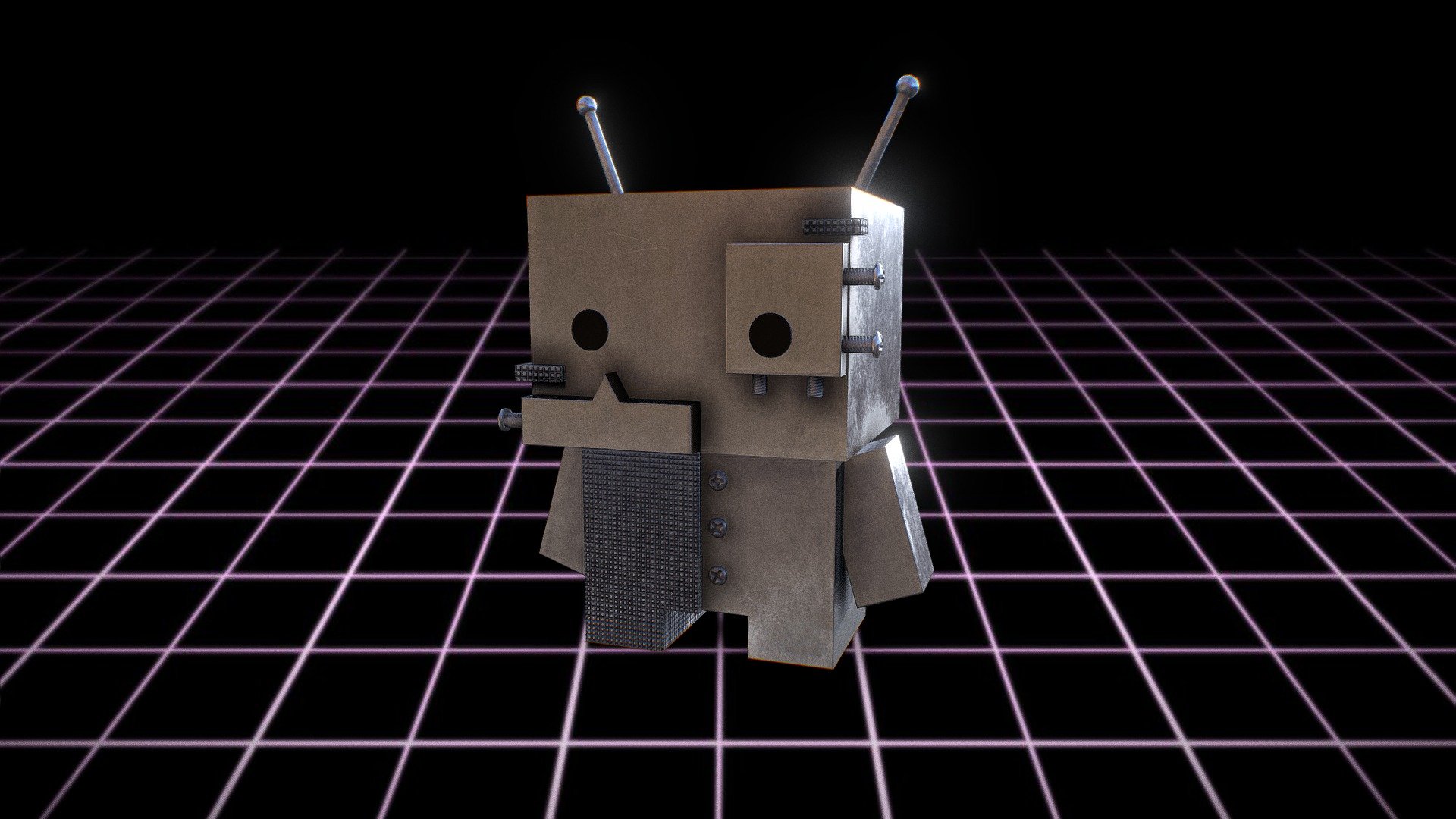 Iron Robot Cube - Download Free 3D model by DeadLink (@d43dLink ...