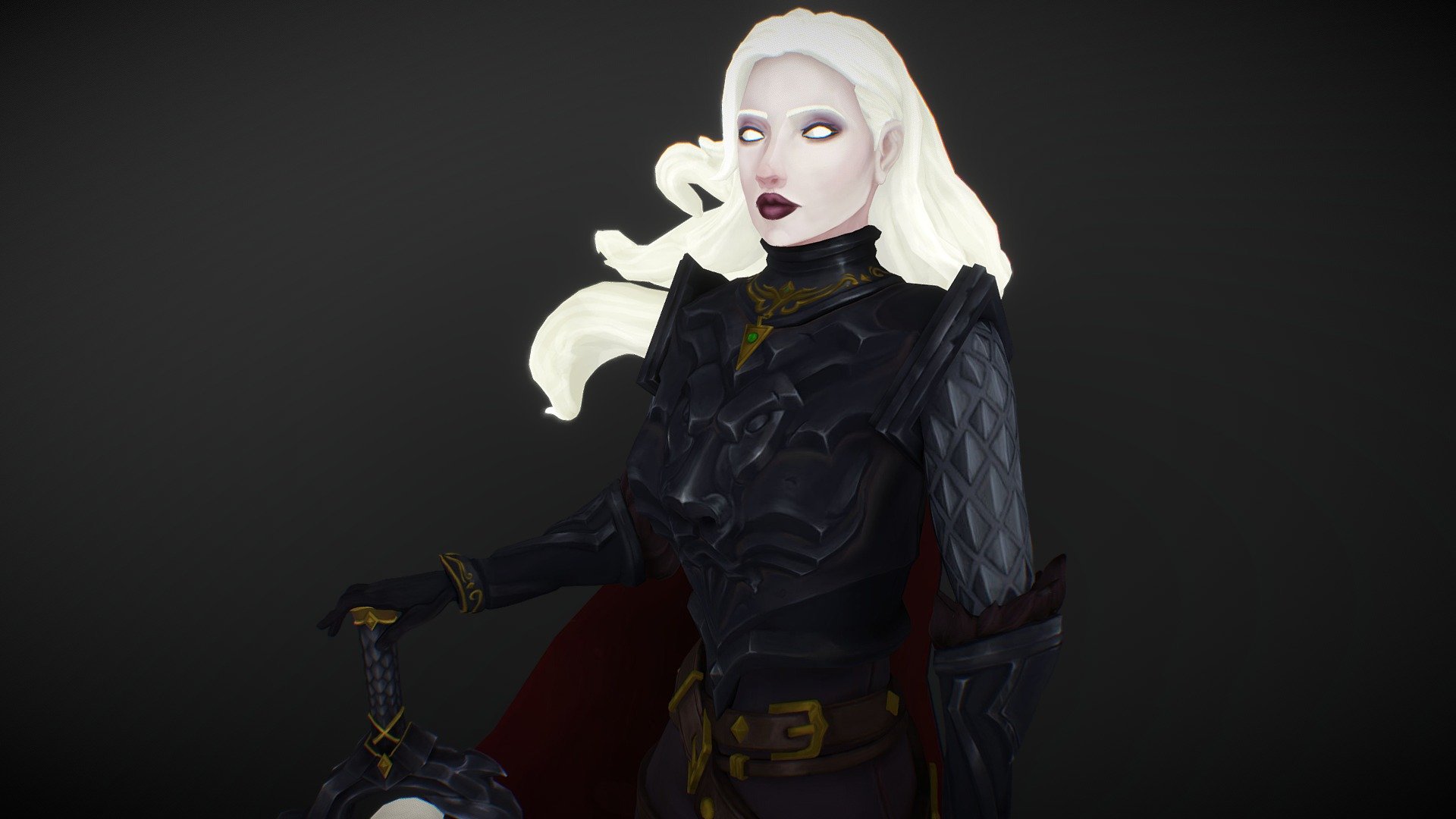 Irene. BLACK LIGHT - 3D model by ahsraya [bcaff62] - Sketchfab