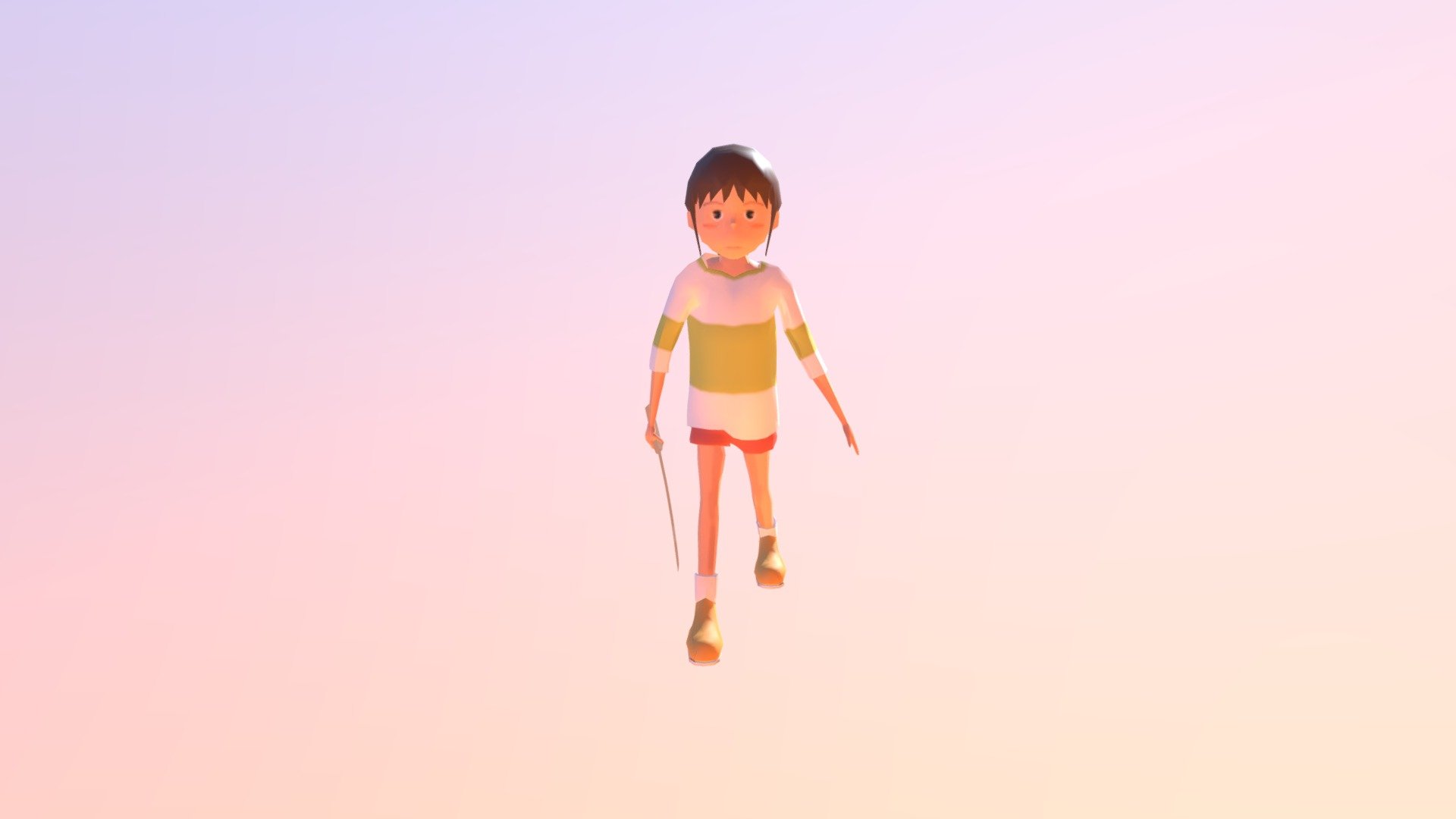 Chihiro Defend Animation - 3D model by hikamao [bcb0b3e] - Sketchfab