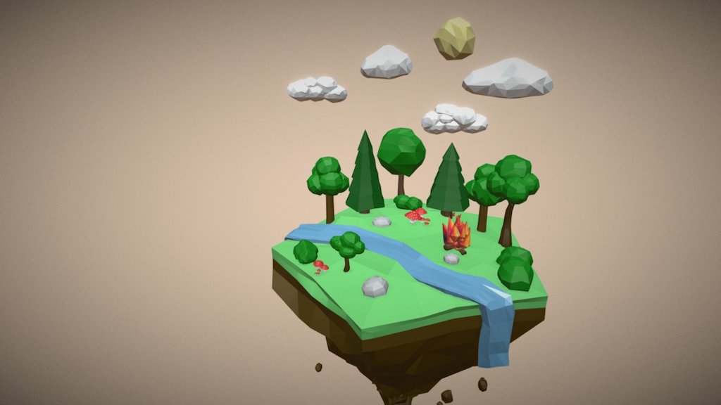 Land - 3D model by Marija Magdalena Čizmadija (@megicizmadija) [bcb23c0 ...