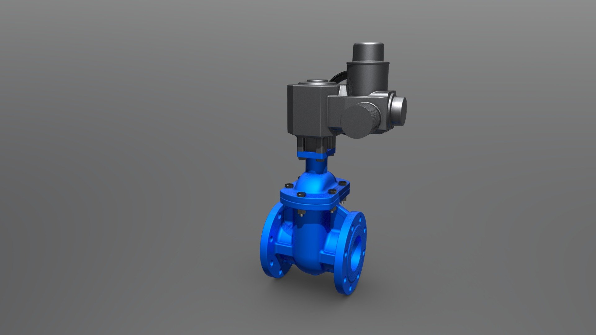 Electric Actuated Valve - 3D model by logisequence [bcb3bcb] - Sketchfab