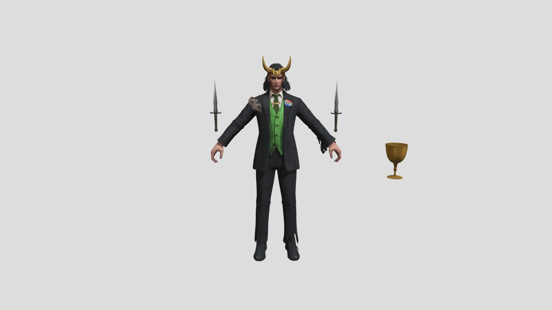 LOKI (Textured) (Rigged) - Download Free 3D model by 3D MODELS ...