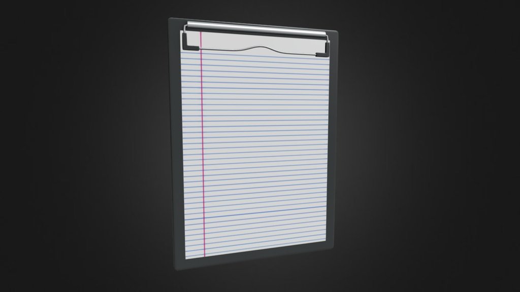 Clipboard - 3D model by JackFarrand [bcb7a03] - Sketchfab