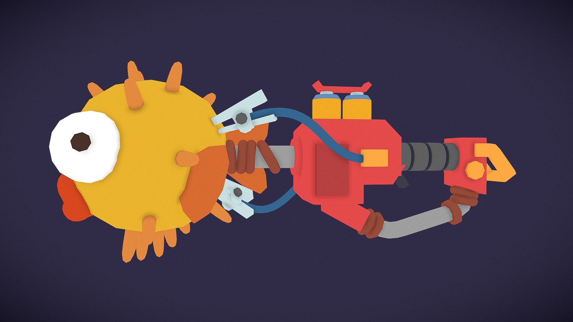Puffer Fish Mace - 3D model by Indiecat (@kk.tom.dd) [bcb8912] - Sketchfab