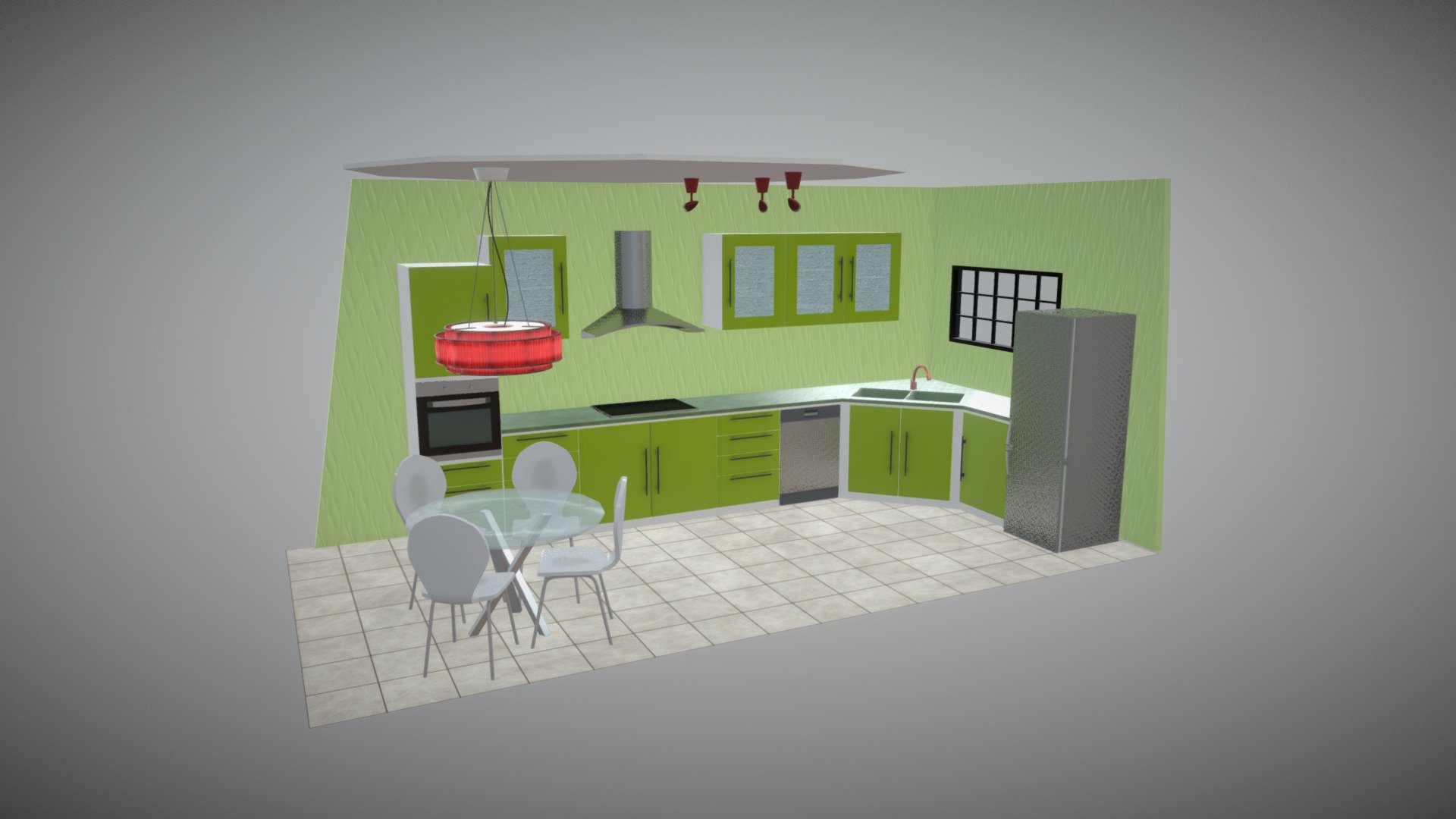 Kitchen Scene - 3D model by artengraf (@artengrafbcn) [bcb8fc6] - Sketchfab