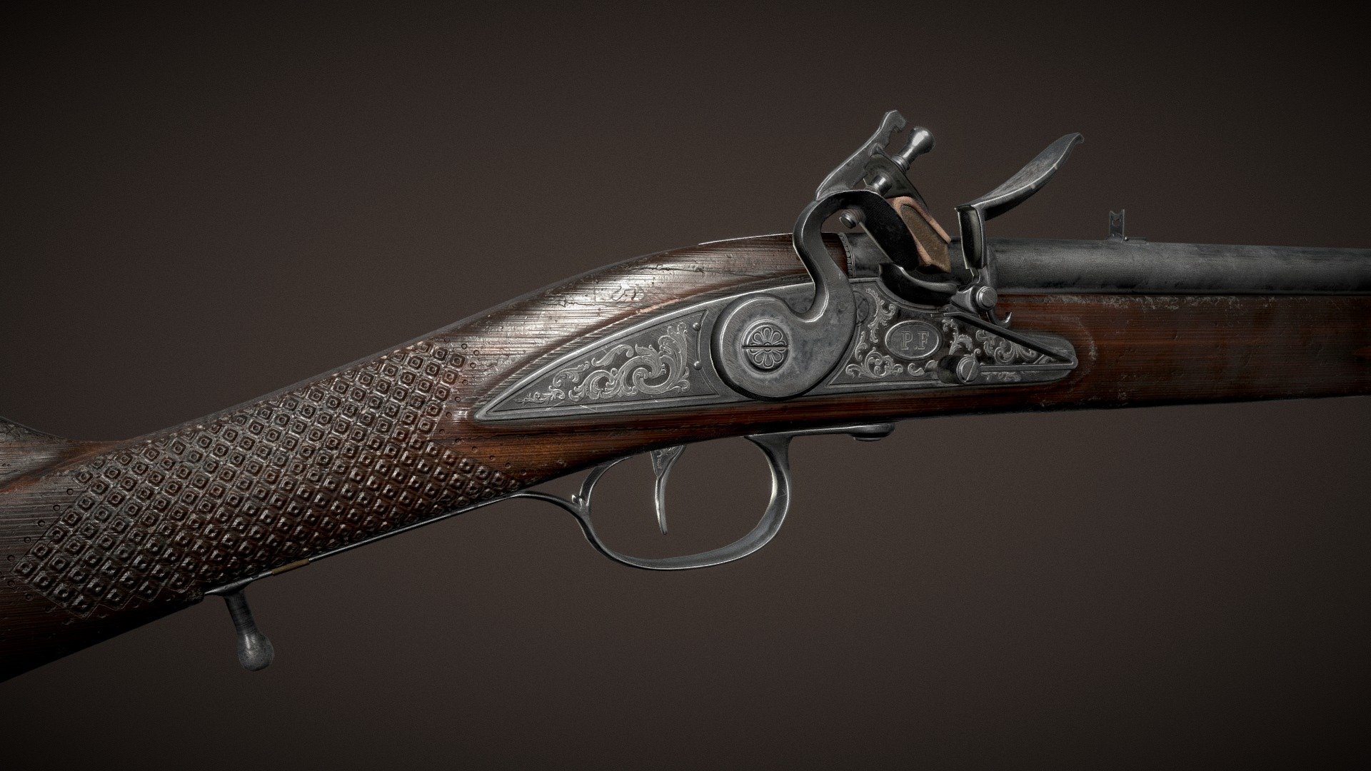 Shotgun Ferguson rifle 1770 - Buy Royalty Free 3D model by Ruslan ...