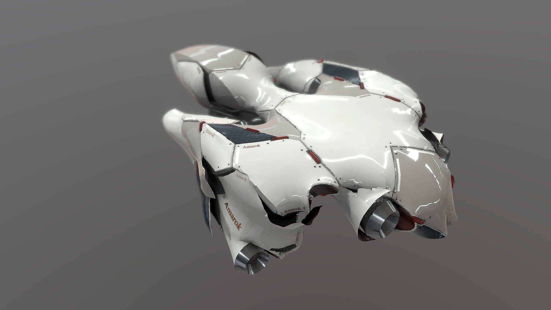 Procedural Hard Surface Modeling Test 8 55 3d Model By Asaito