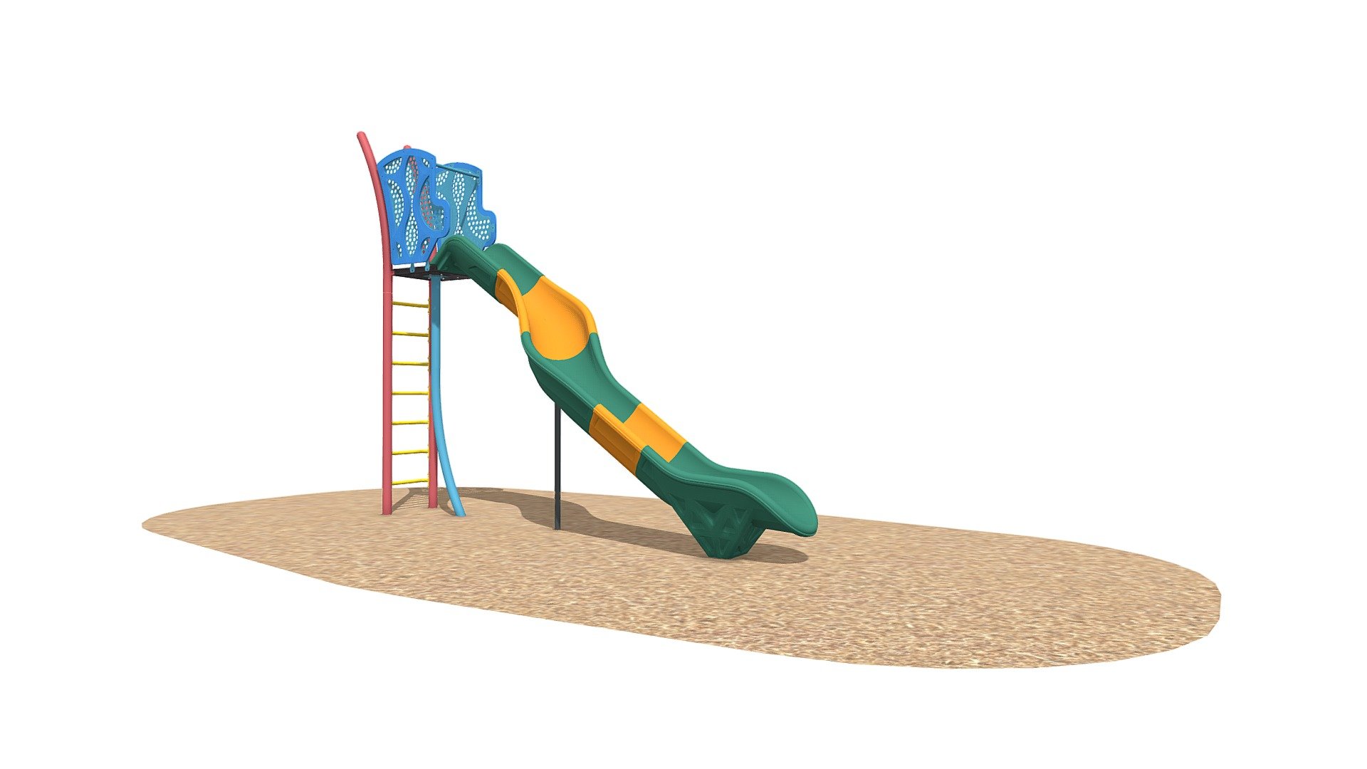 SA-TS118 8FT RIGHT SNAKE STARGLIDE SLIDE - 3D model by Henderson ...