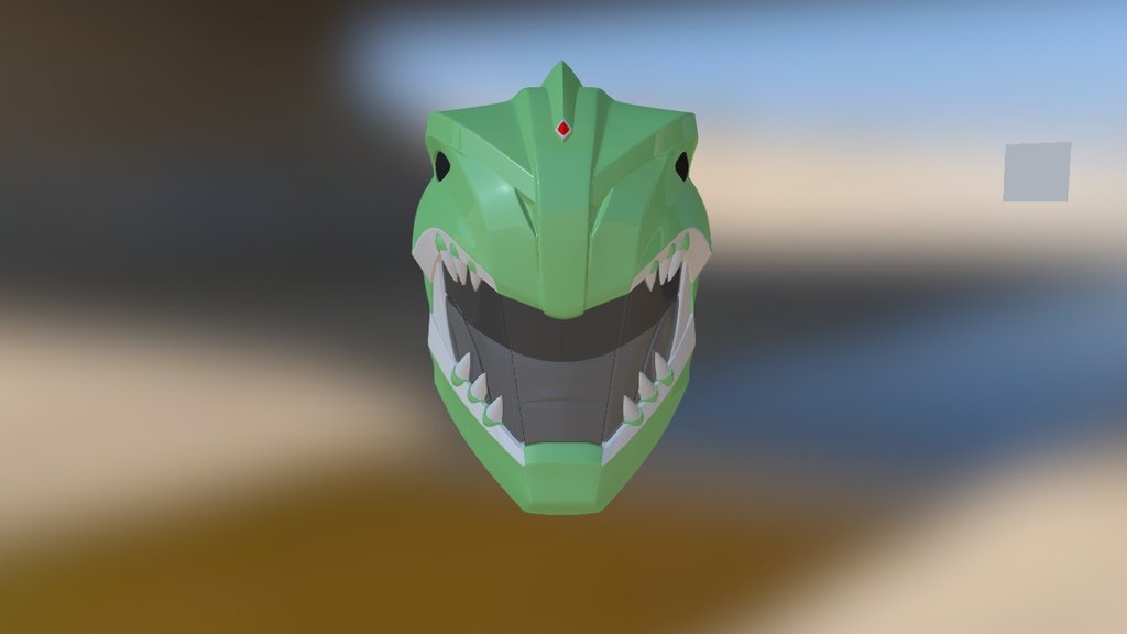 Green Ranger Helm - 3D model by ervandianto [bcbfaae] - Sketchfab