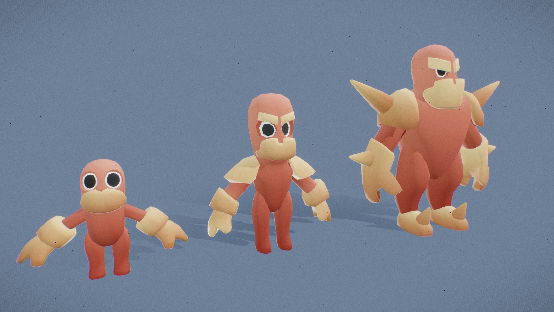 Cartoon Characters - Monkeydong Warriors - Buy Royalty Free 3D model by ...