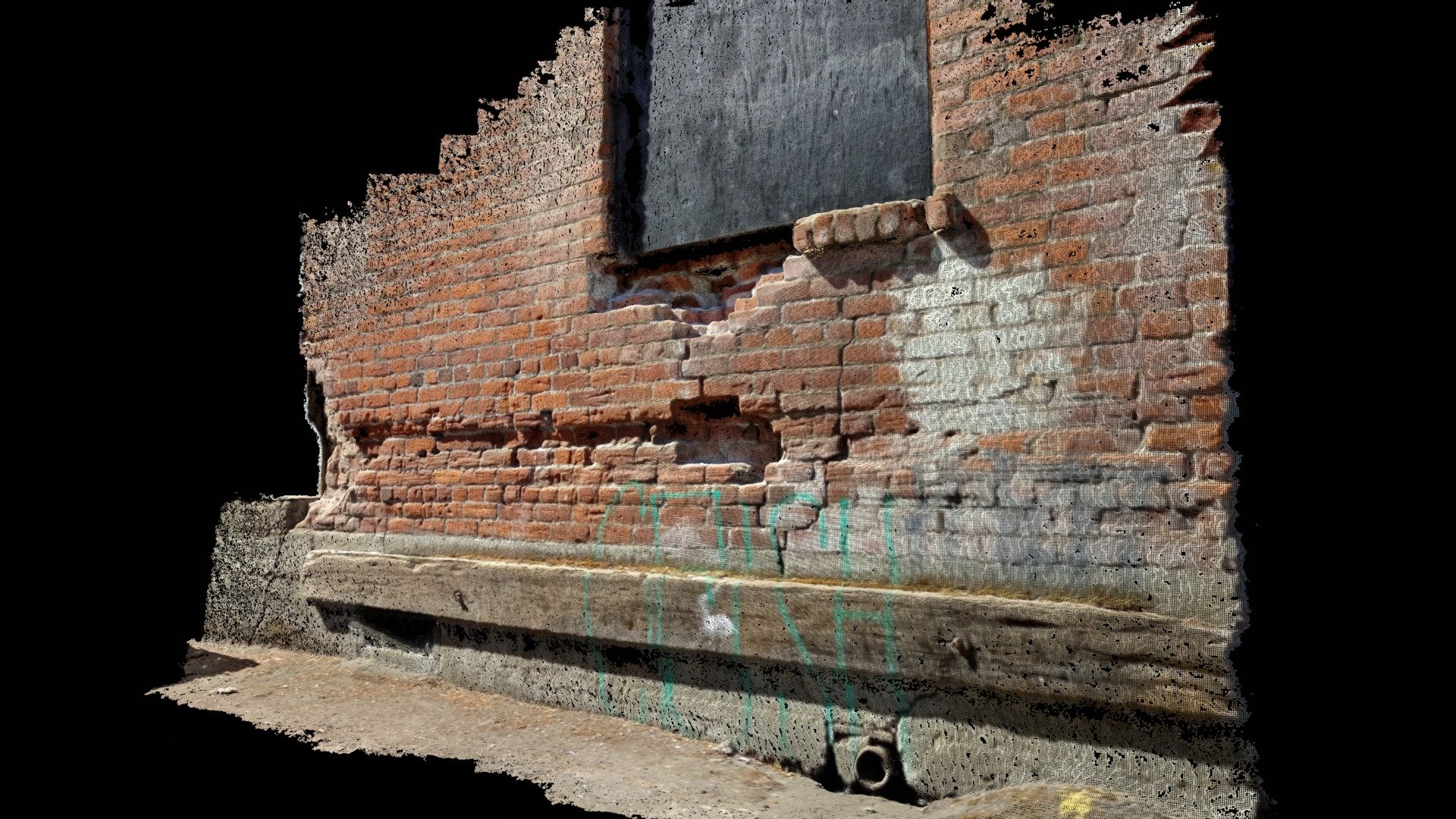 Broken Brick Wall Scanned w/ Ray-Ban Stories - 3D model by EveryPoint ...
