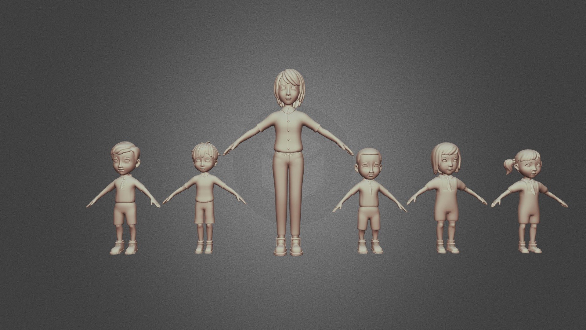 man boy girl Teacher students - Buy Royalty Free 3D model by tingting_er [bcc31ed] - Sketchfab Store