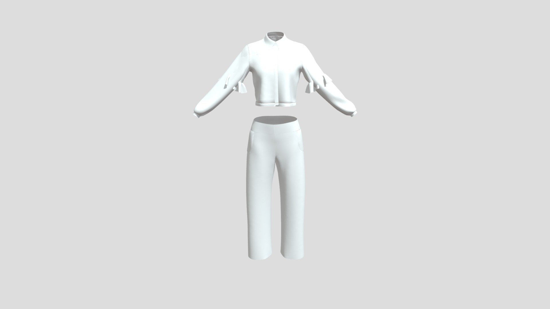 Croptop With phant - 3D model by kailashtvn2000 [bcc40da] - Sketchfab