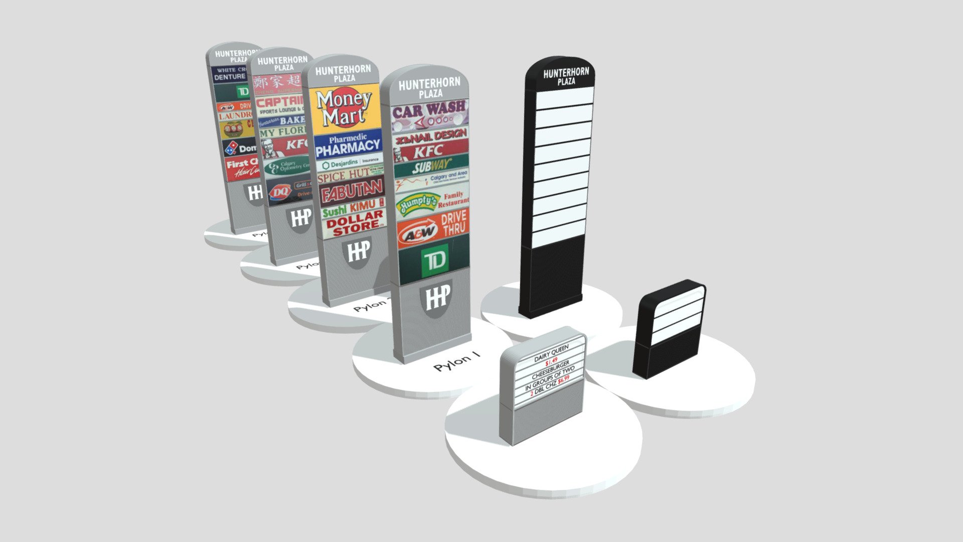 Pylons Then and Now - 3D model by Can West Legacy Inc. 3D Sept 2019 ...