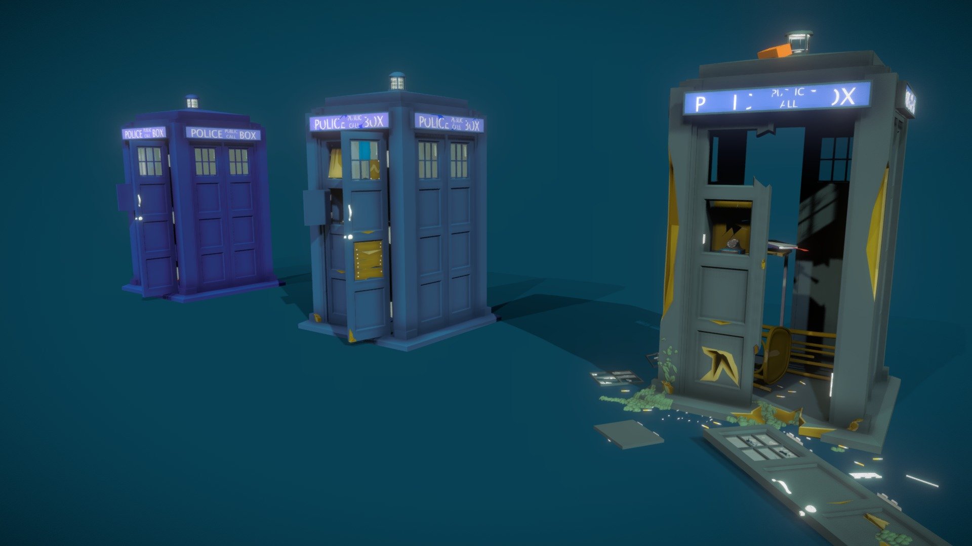 Home work № 8 -Tardis, Police Booth - Download Free 3D model by ...