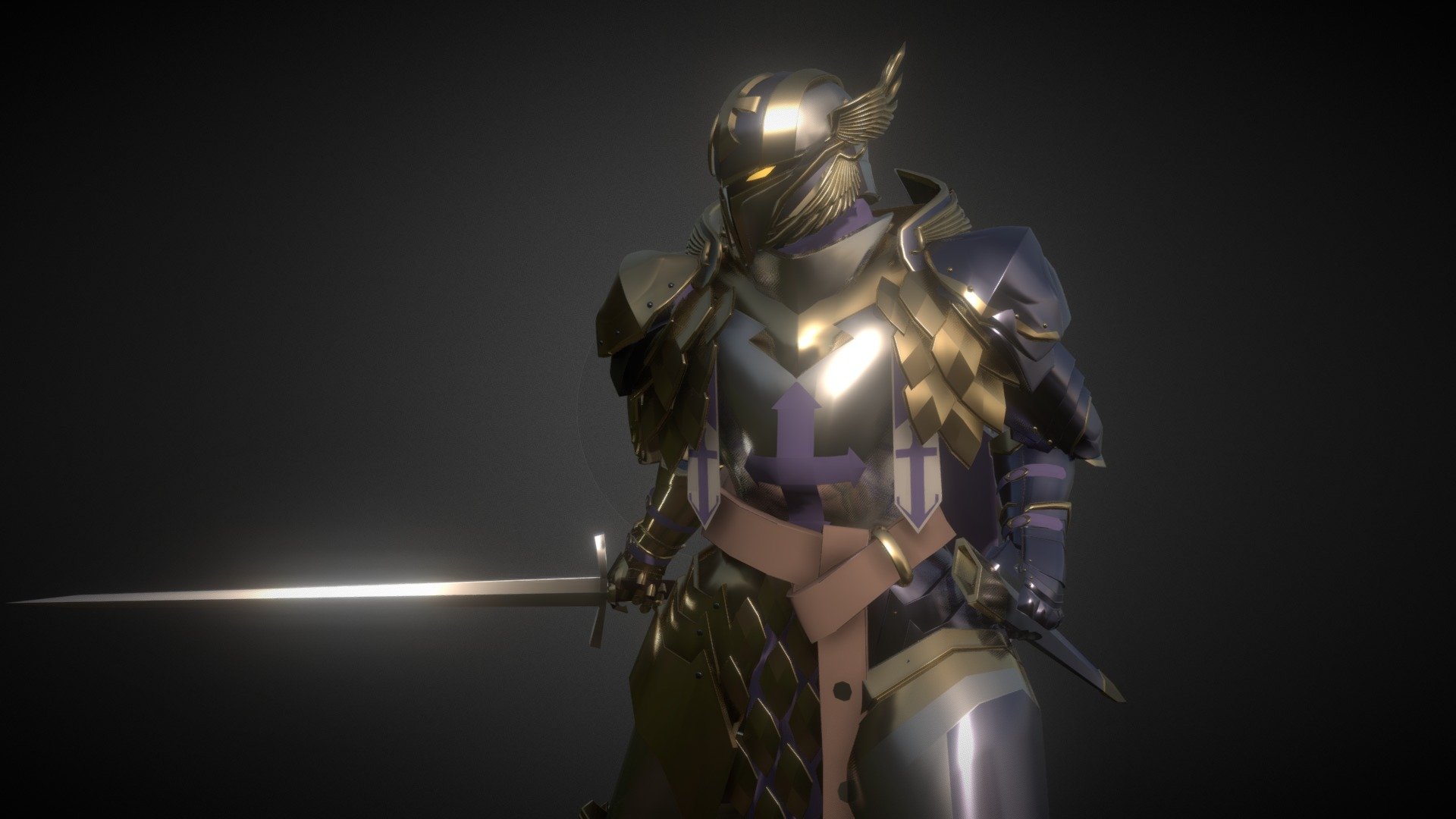 Divine Paladin - 3D model by Artio (@ArtioDainlard) [bcc7a9c] - Sketchfab
