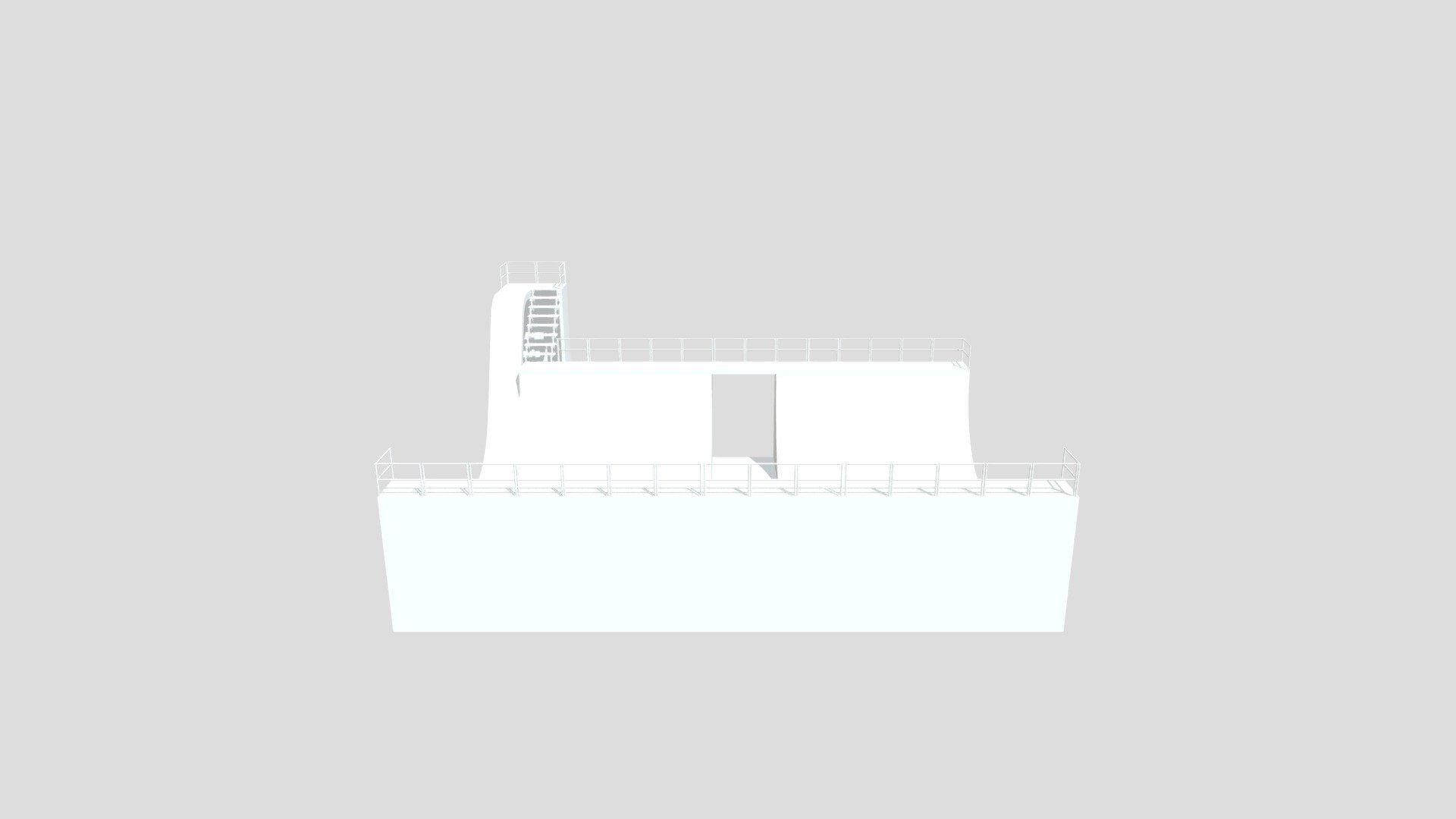 Michaud Austin Halfpipe Model - Download Free 3D model by amichaud97 ...