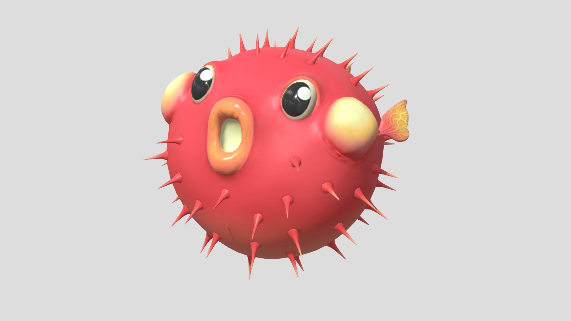 Big Puffer Fish - 3D model by mary_faun [bcc9c4f] - Sketchfab