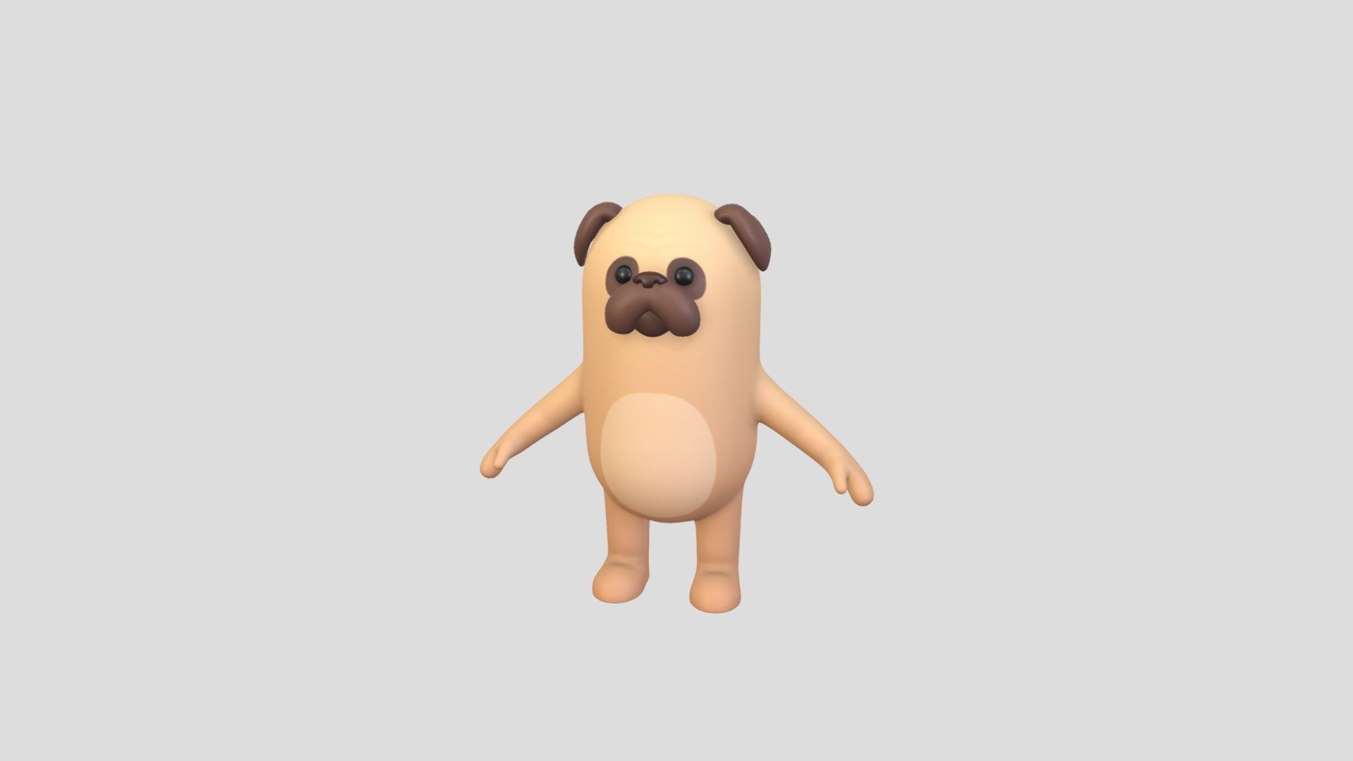 Pug Dog Character - Buy Royalty Free 3D model by bariacg [bcca7a8 ...
