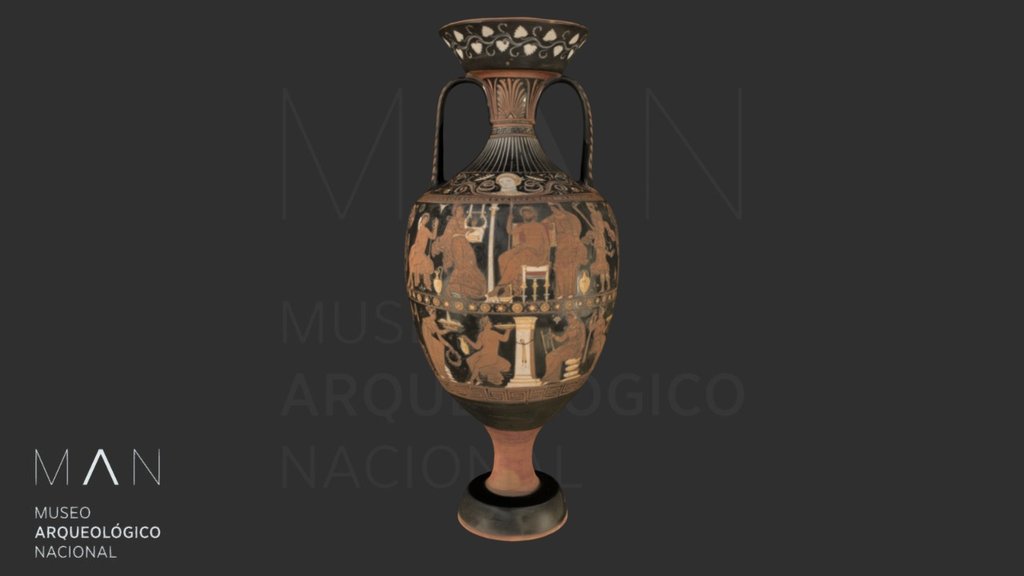 Ánfora de Orfeo en los infiernos - 3D model by Museo Arqueológico ...