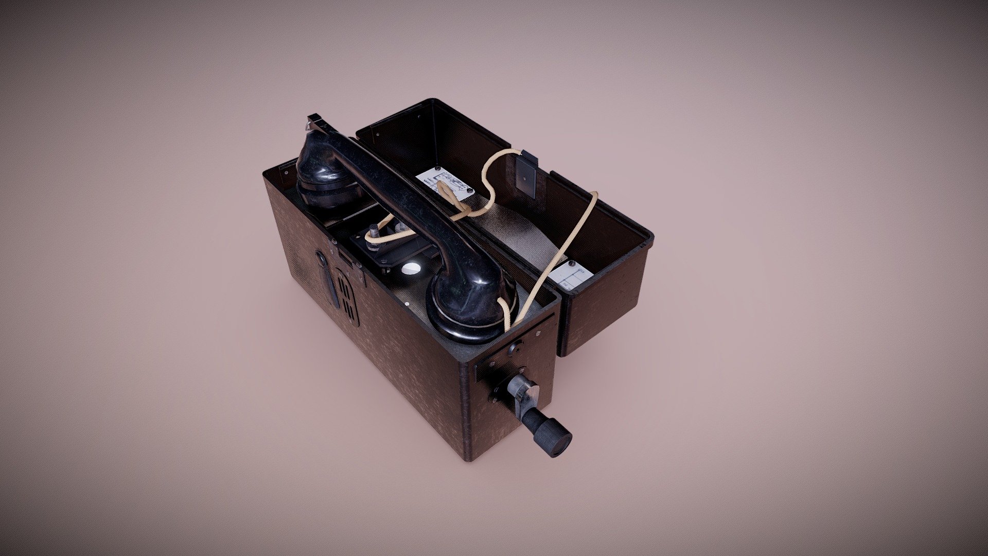 German Field Telephone - Download Free 3D model by Ray Ferric ...