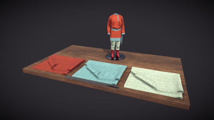 Textile 3D models - Sketchfab