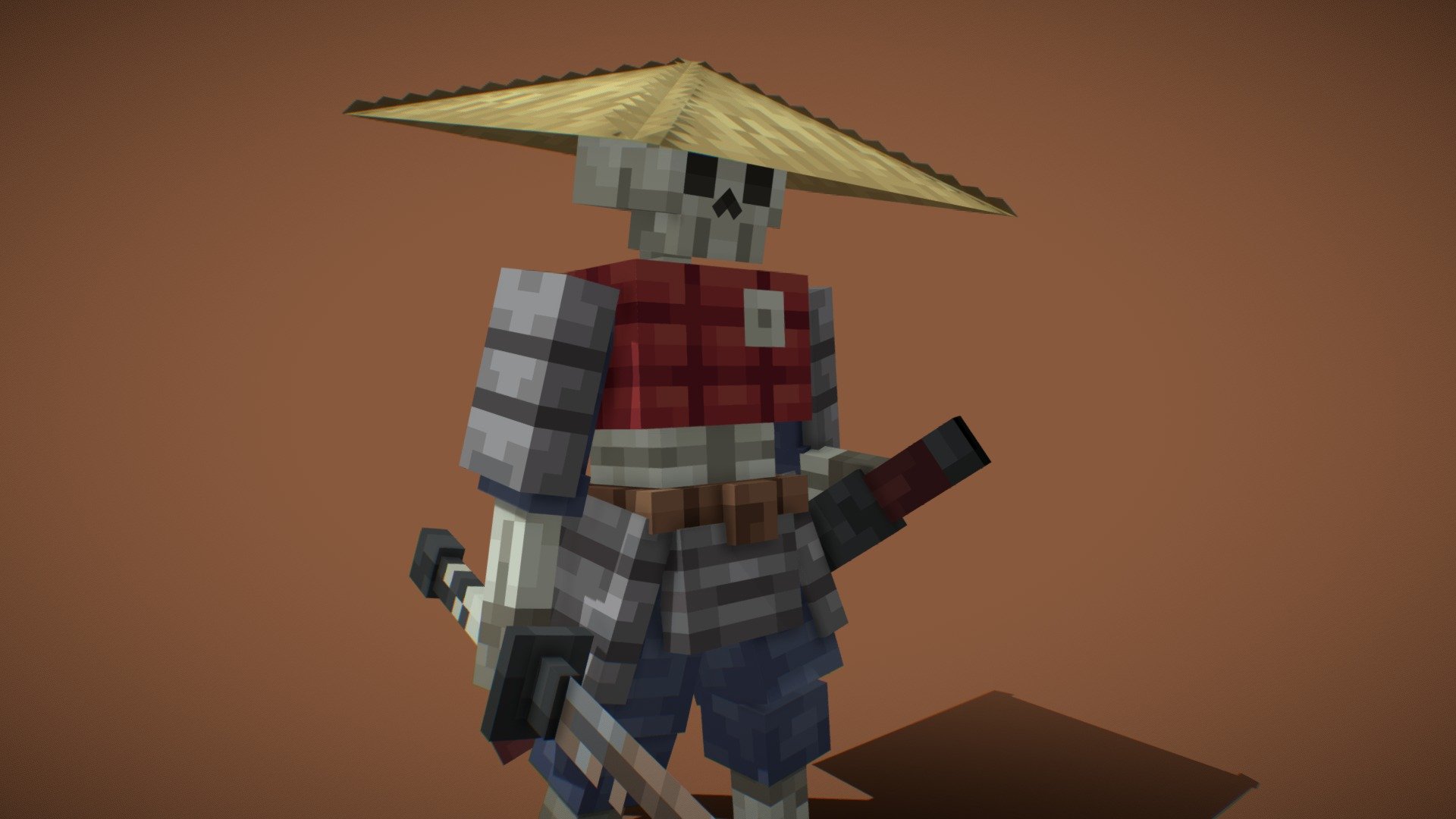Bushi | Minecraft - 3D model by Arkharov (@arkharovz) [bccda96] - Sketchfab