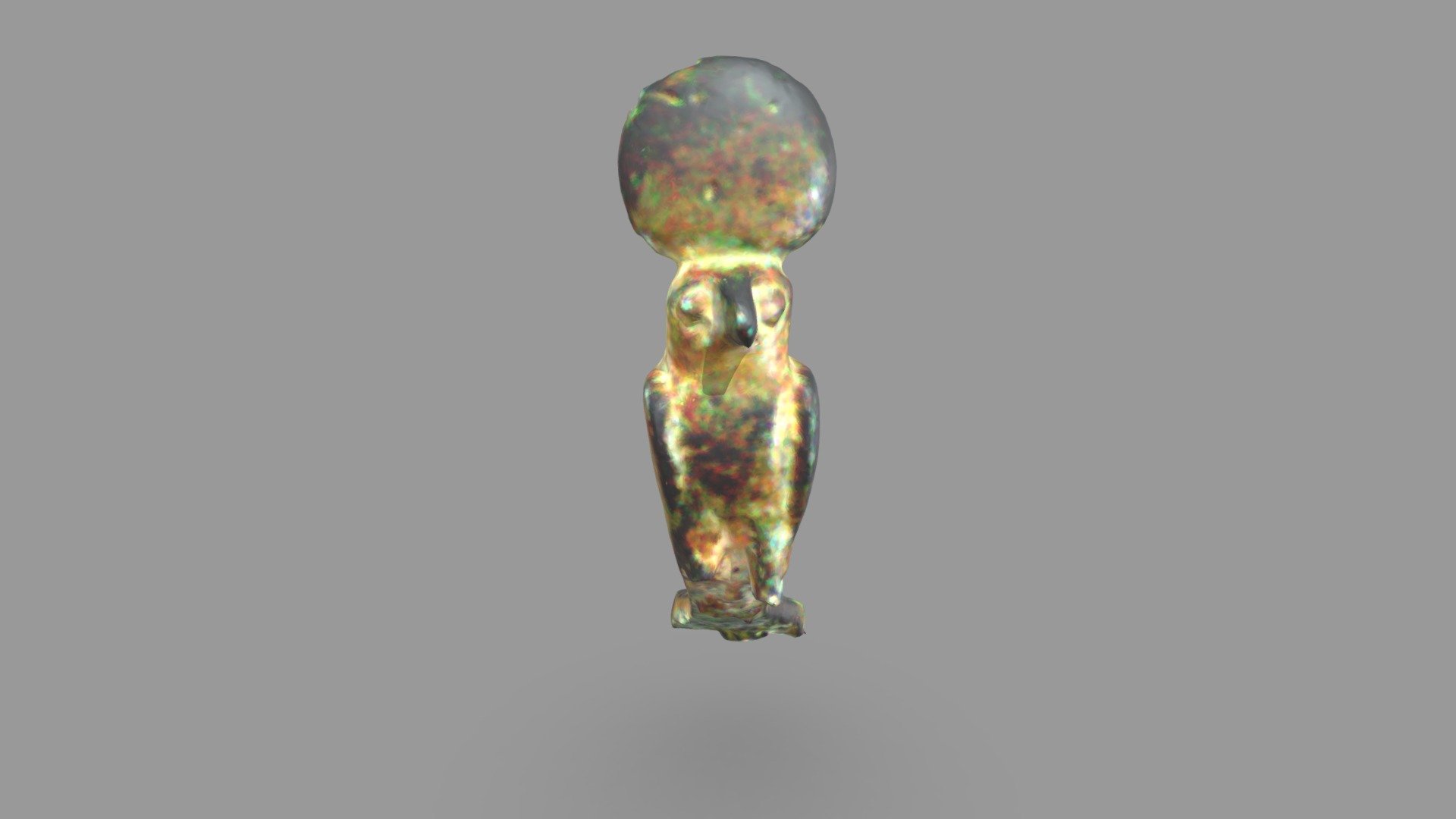 Bronze Horus with solar disk - 3D model by Cobb_Institute [bcd0f00 ...