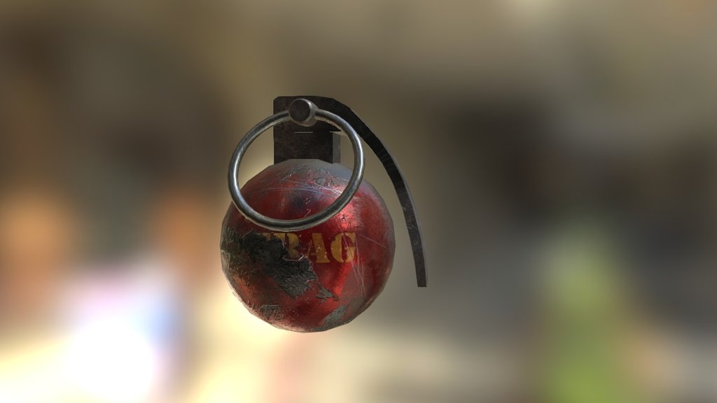 Frag Grenade - 3D model by cheshire3d [bcd1094] - Sketchfab