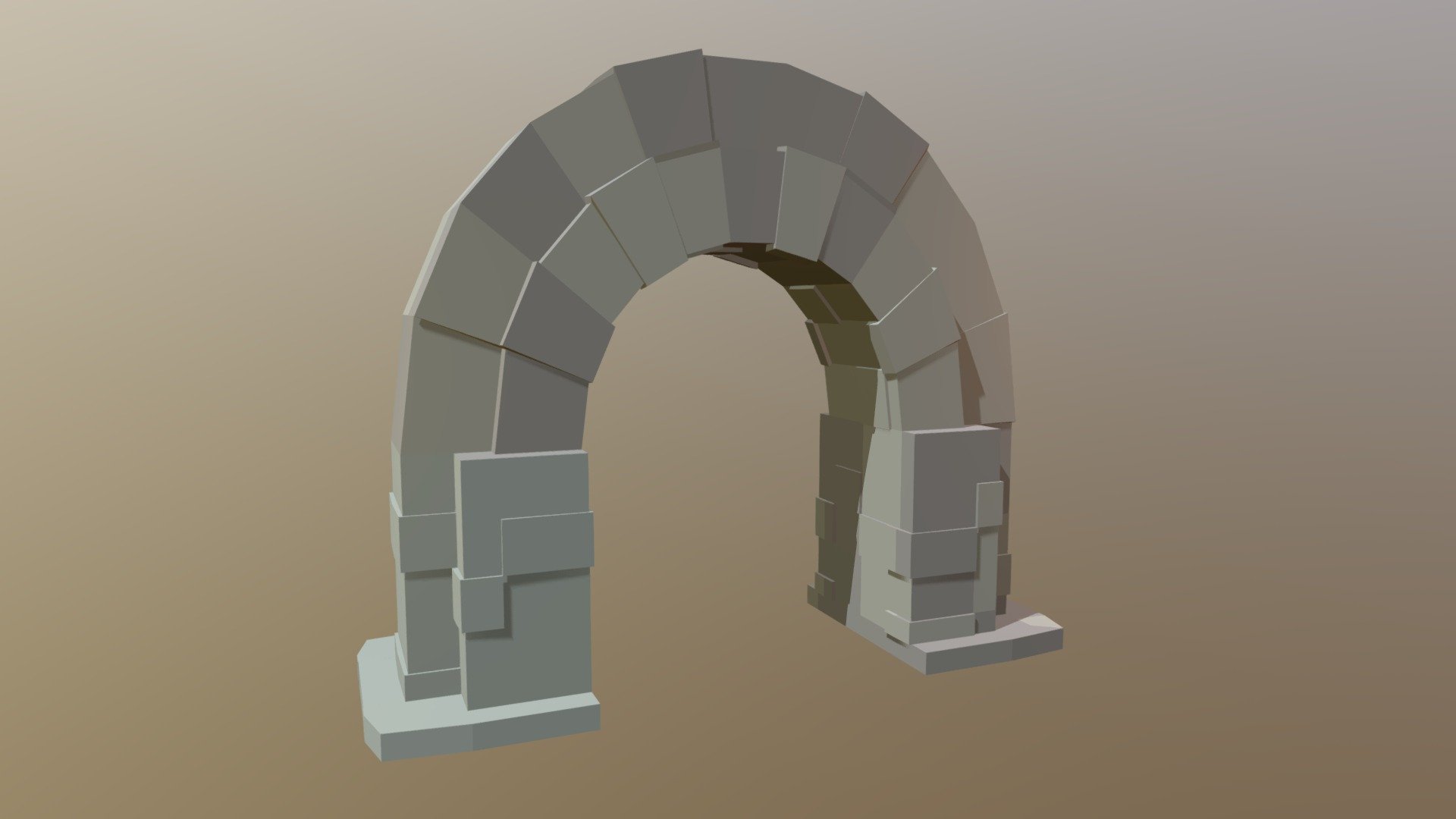 Simple stone arch - Download Free 3D model by St0rmCl0ud [bcd59b0 ...