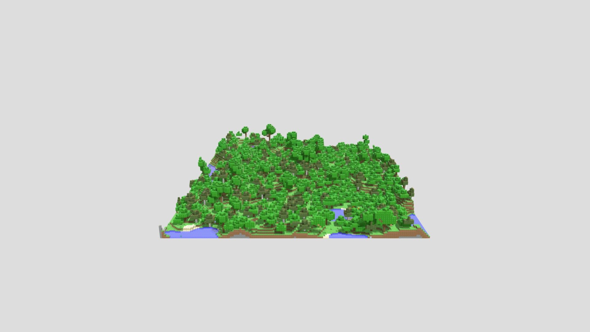 cool minecraft world - 3D model by ebillett2010 [bcd85ec] - Sketchfab