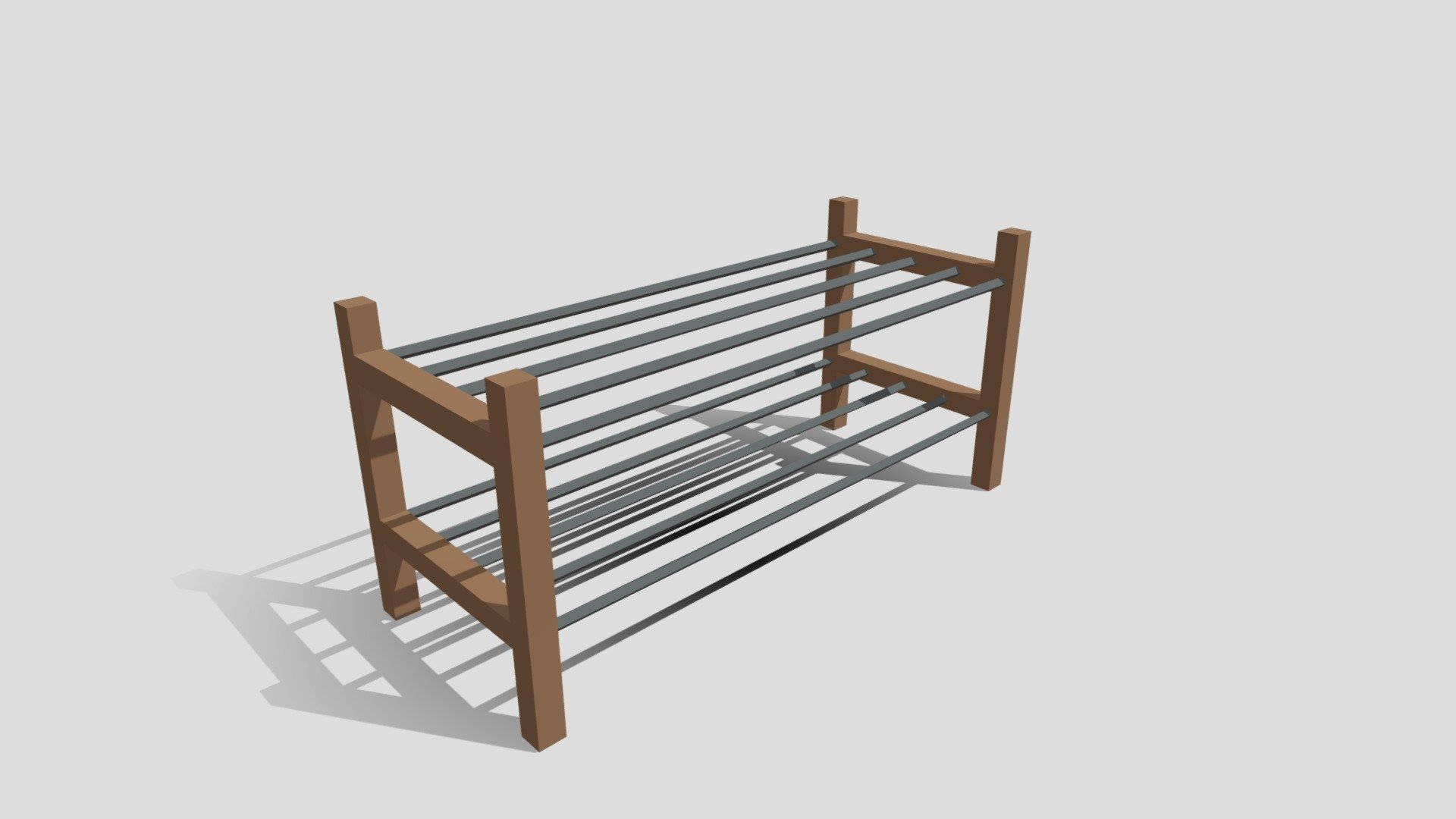 Low Poly Shoe Rack #3 - Download Free 3D model by JustBlender [bcdc1d9 ...