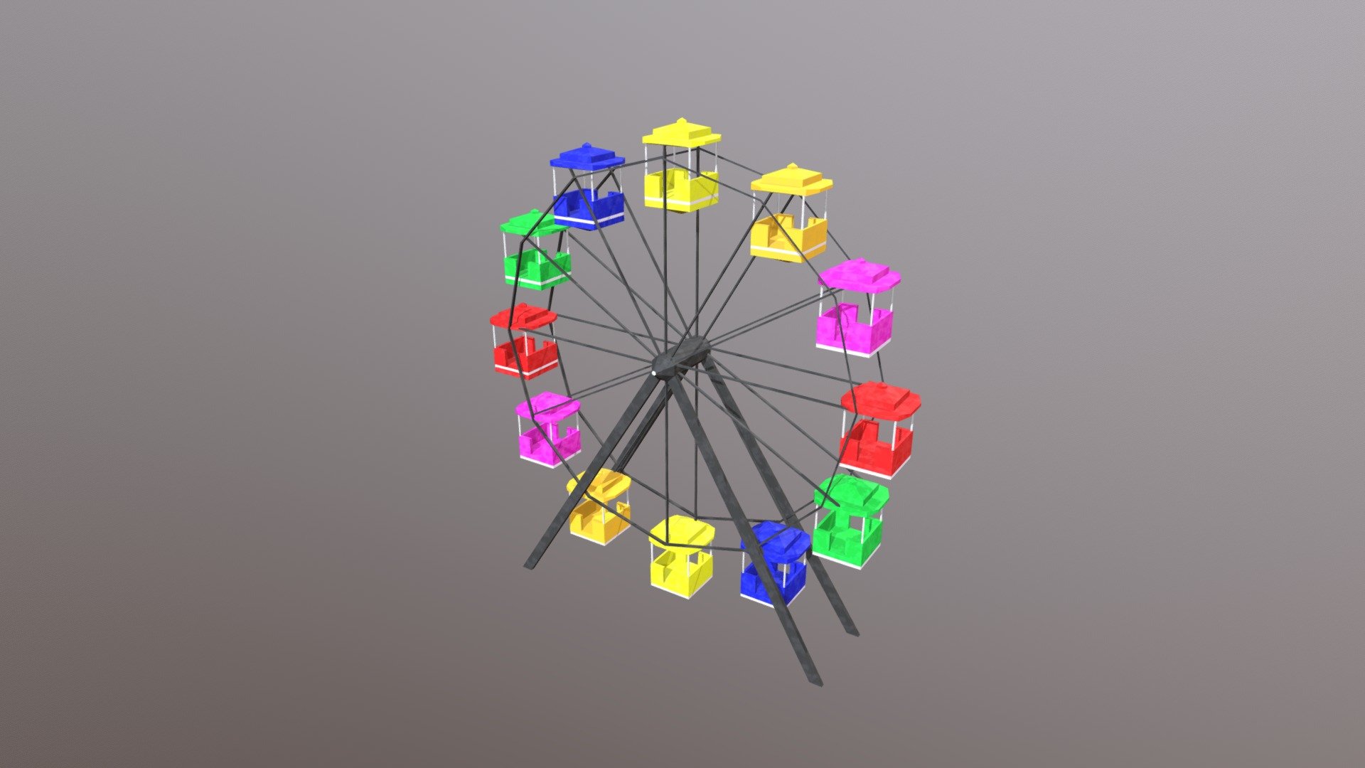 Roda Gigante - 3D model by André (@andre_gp) [bcdc7f6] - Sketchfab