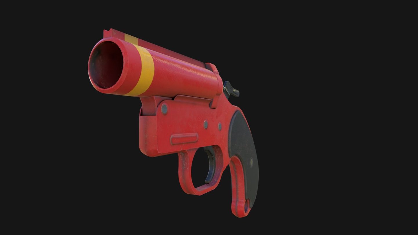 Flare gun - 3D model by Egorushca [bcdcd86] - Sketchfab